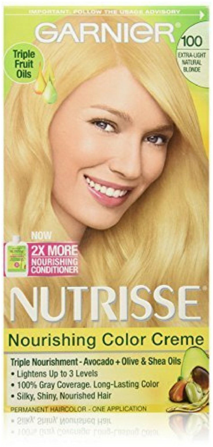Garnier Nutrisse Nourishing Color Creme, Extra-Light Natural Blonde ...