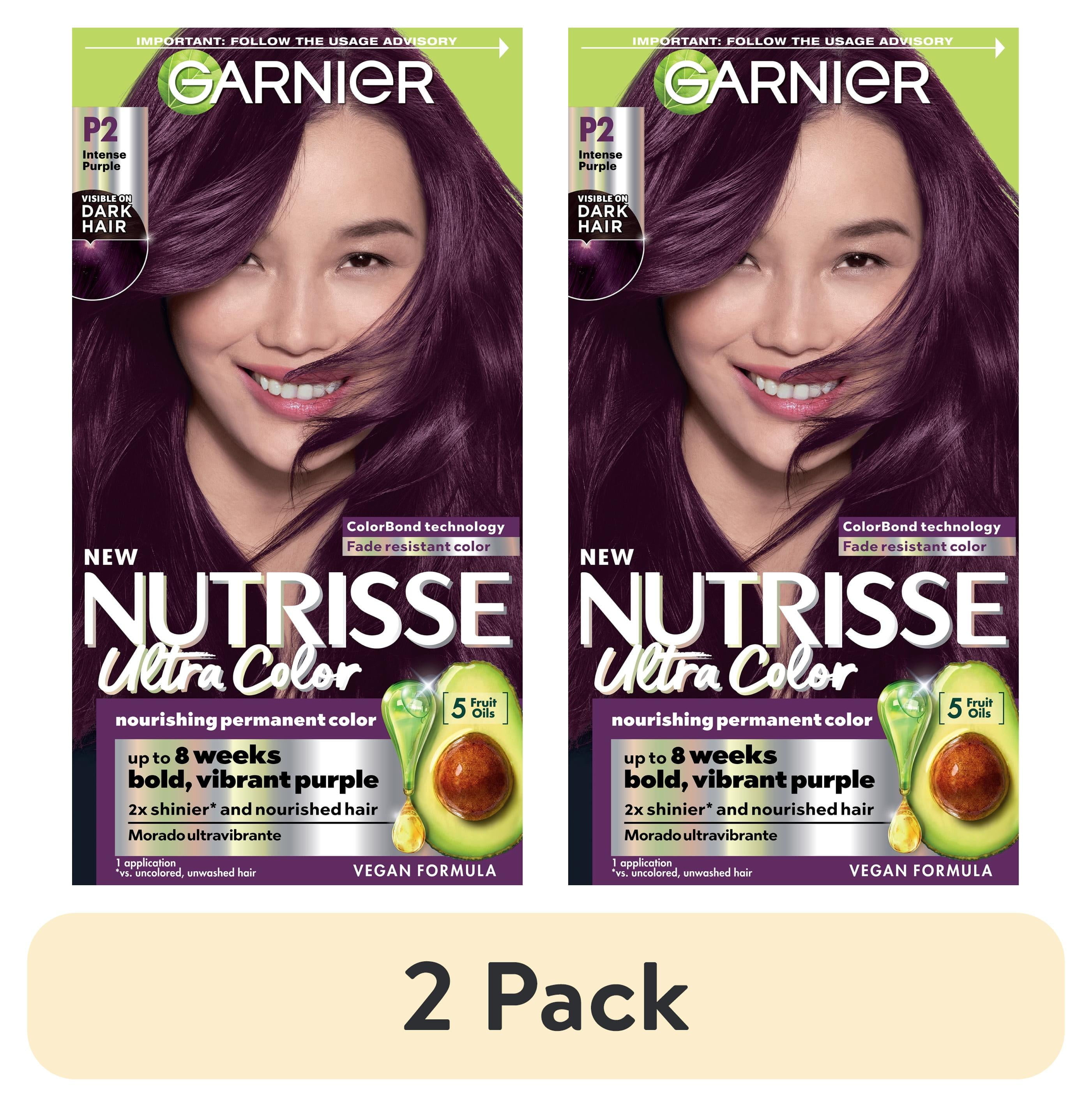 (2 pack) Garnier Nutrisse Nourishing Hair Color Creme, P2 Intense ...