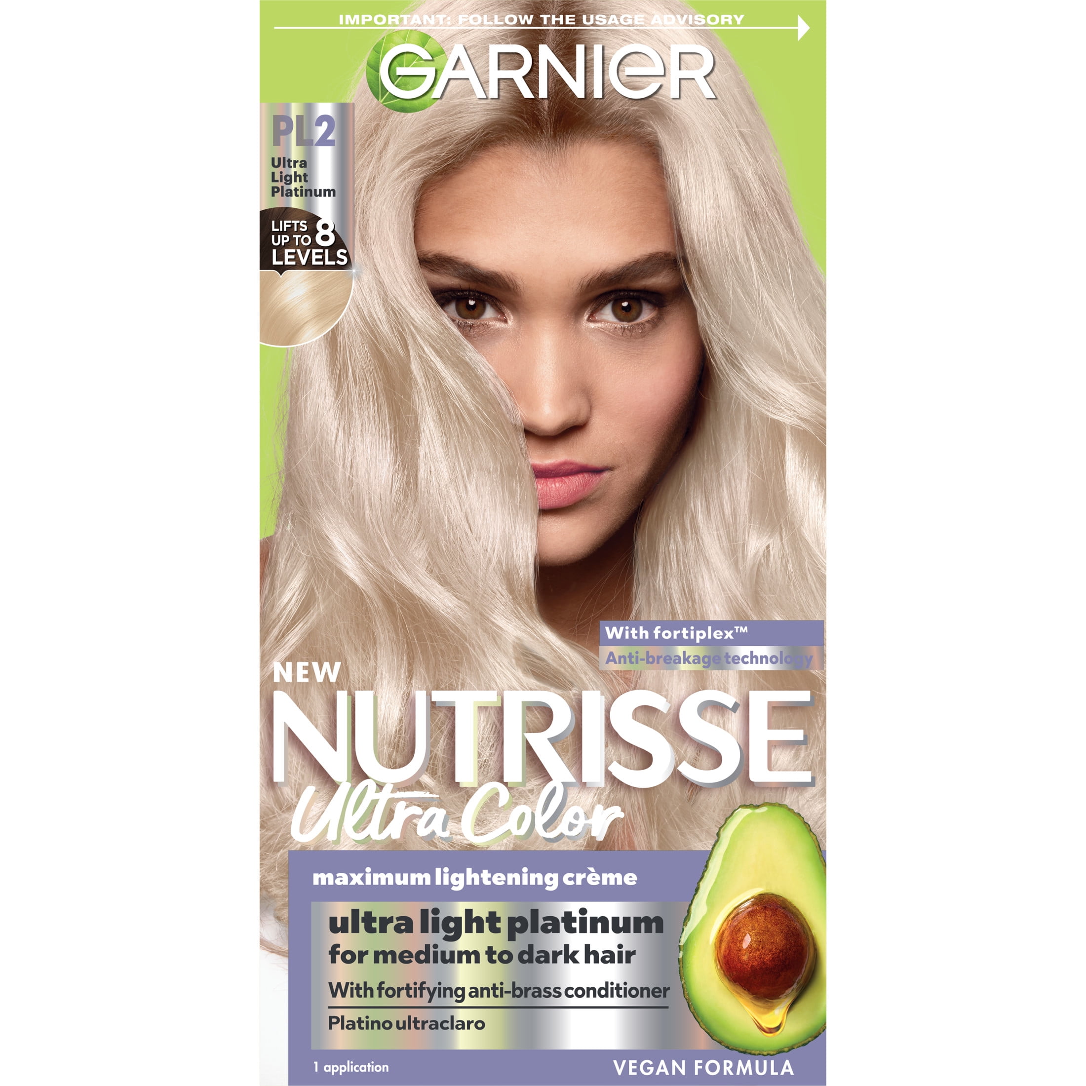 Garnier, Nourishing Hair Color Creme, PL2 Mascarpone, Permanent ...