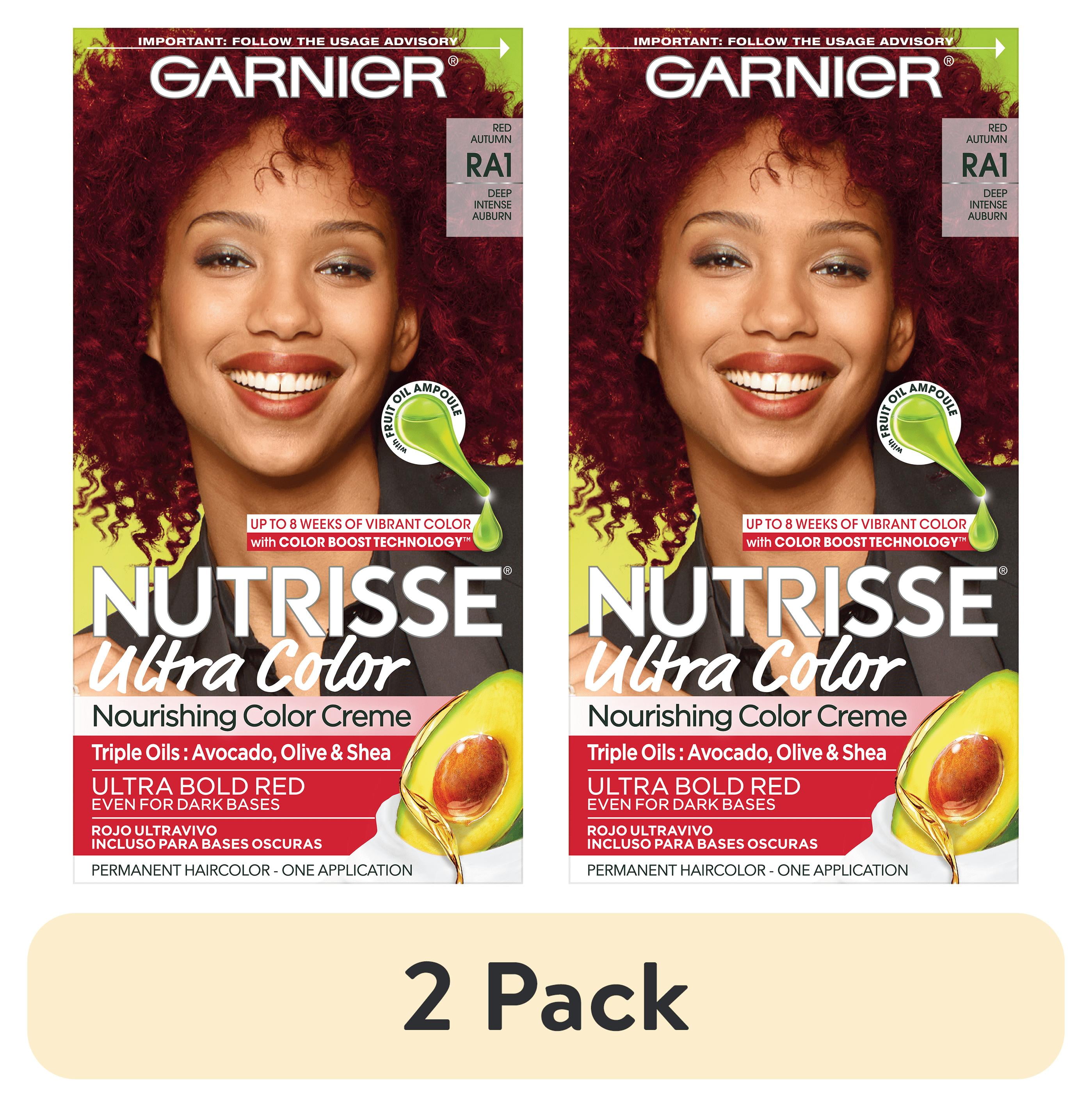 (2 pack) Garnier Nutrisse Ultra Color Nourishing Permanent Hair Color ...