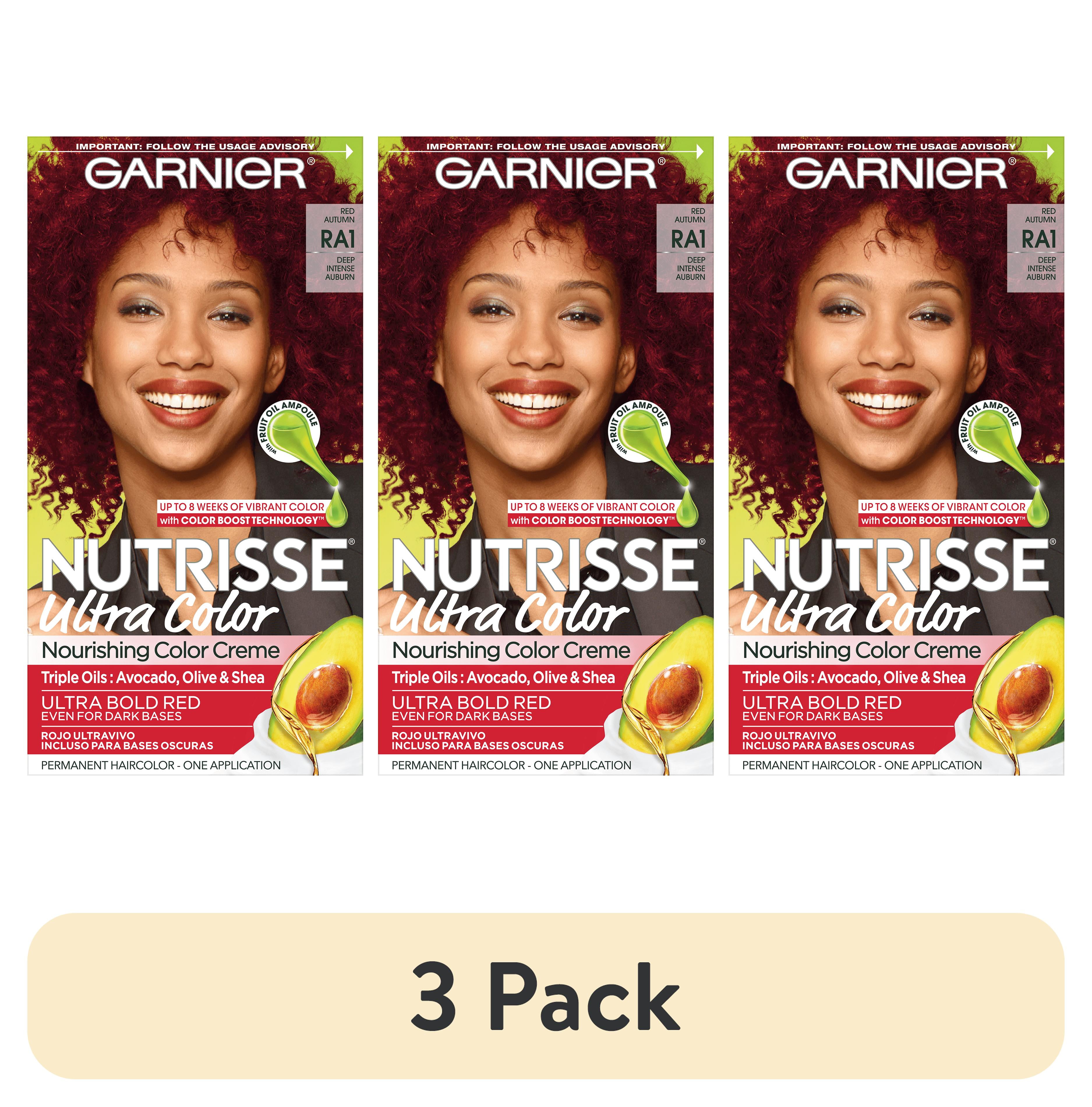 (3 pack) Garnier Nutrisse Ultra Color Nourishing Permanent Hair Color ...