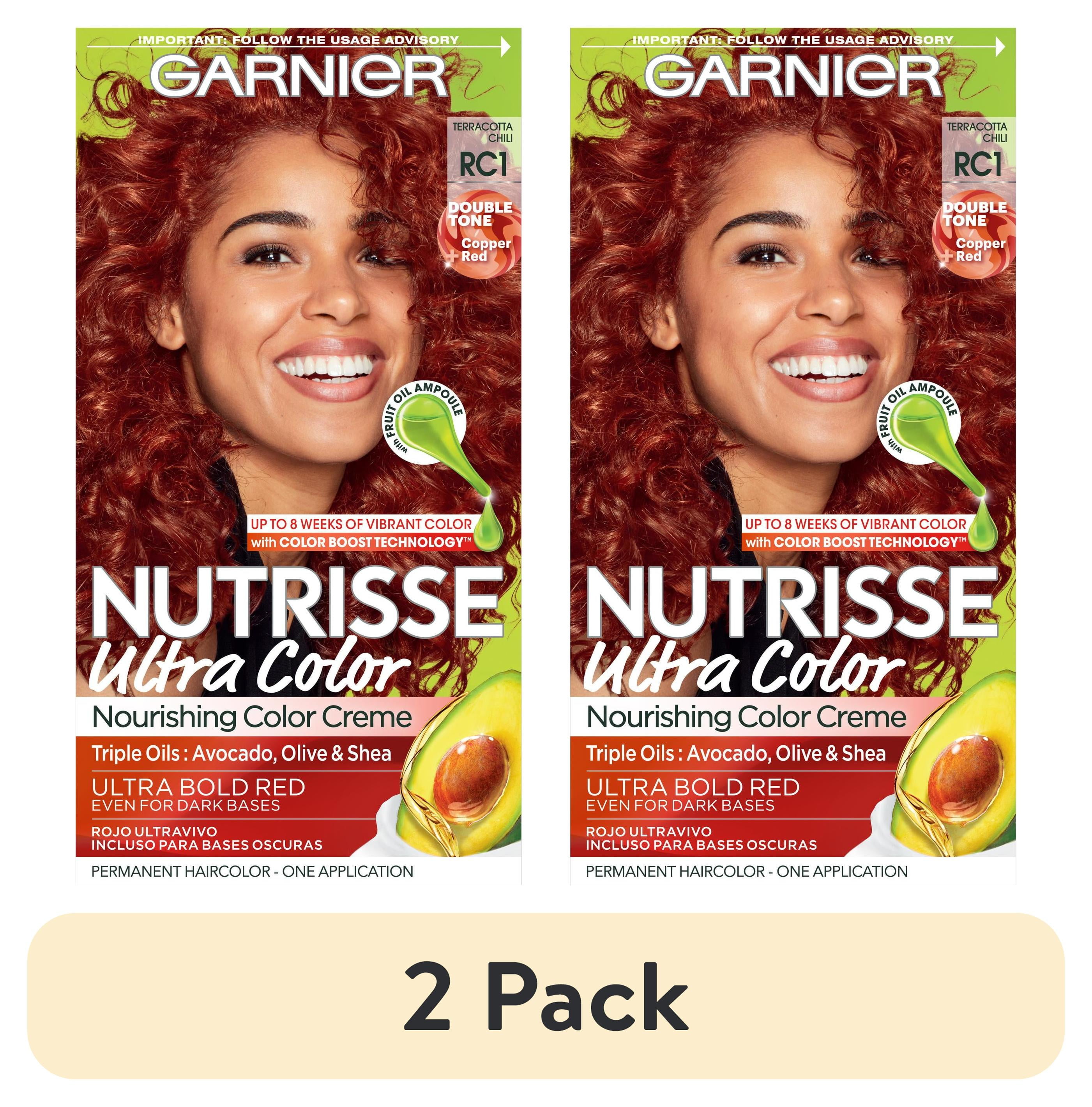 (2 pack) Garnier Nutrisse Ultra Color Bold Permanent Hair Color Kit ...