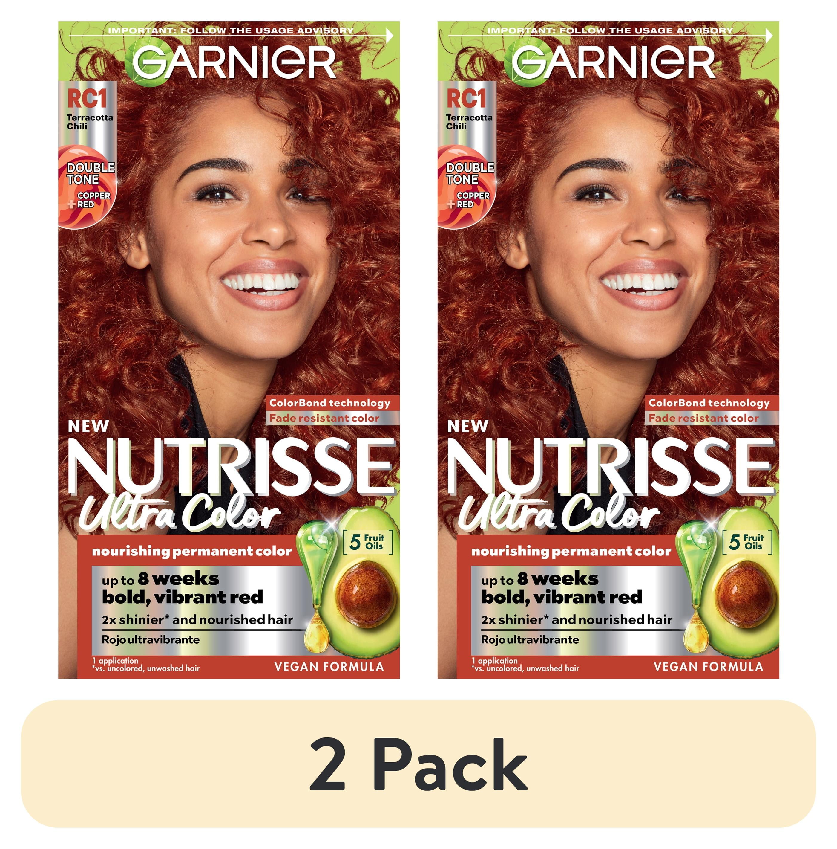 (2 pack) Garnier Nutrisse Ultra Color Bold Permanent Hair Color Kit ...