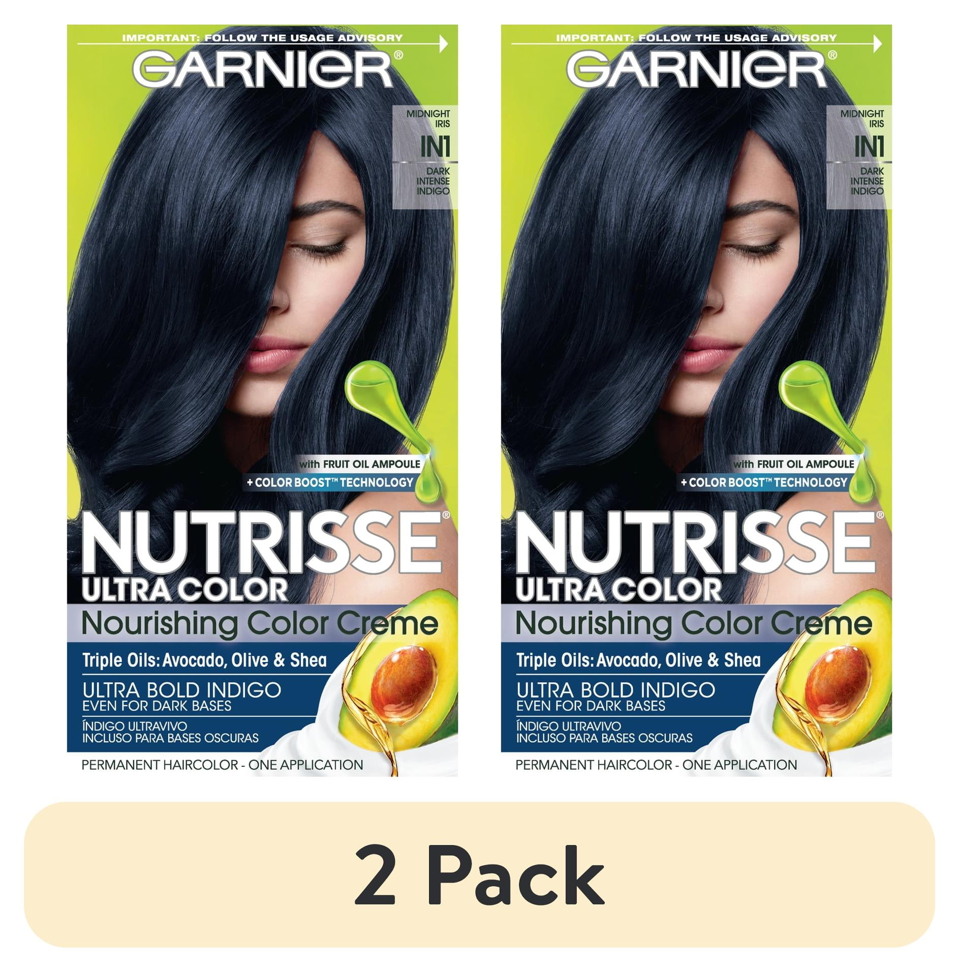 (2 pack) Garnier Nutrisse Ultra Nourishing Hair Color Creme,Permanent ...