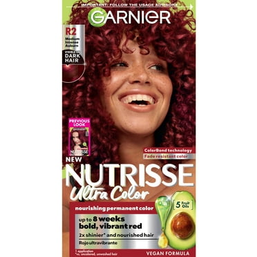 (2 pack) Garnier Nutrisse Ultra Color Bold Permanent Hair Color Kit ...
