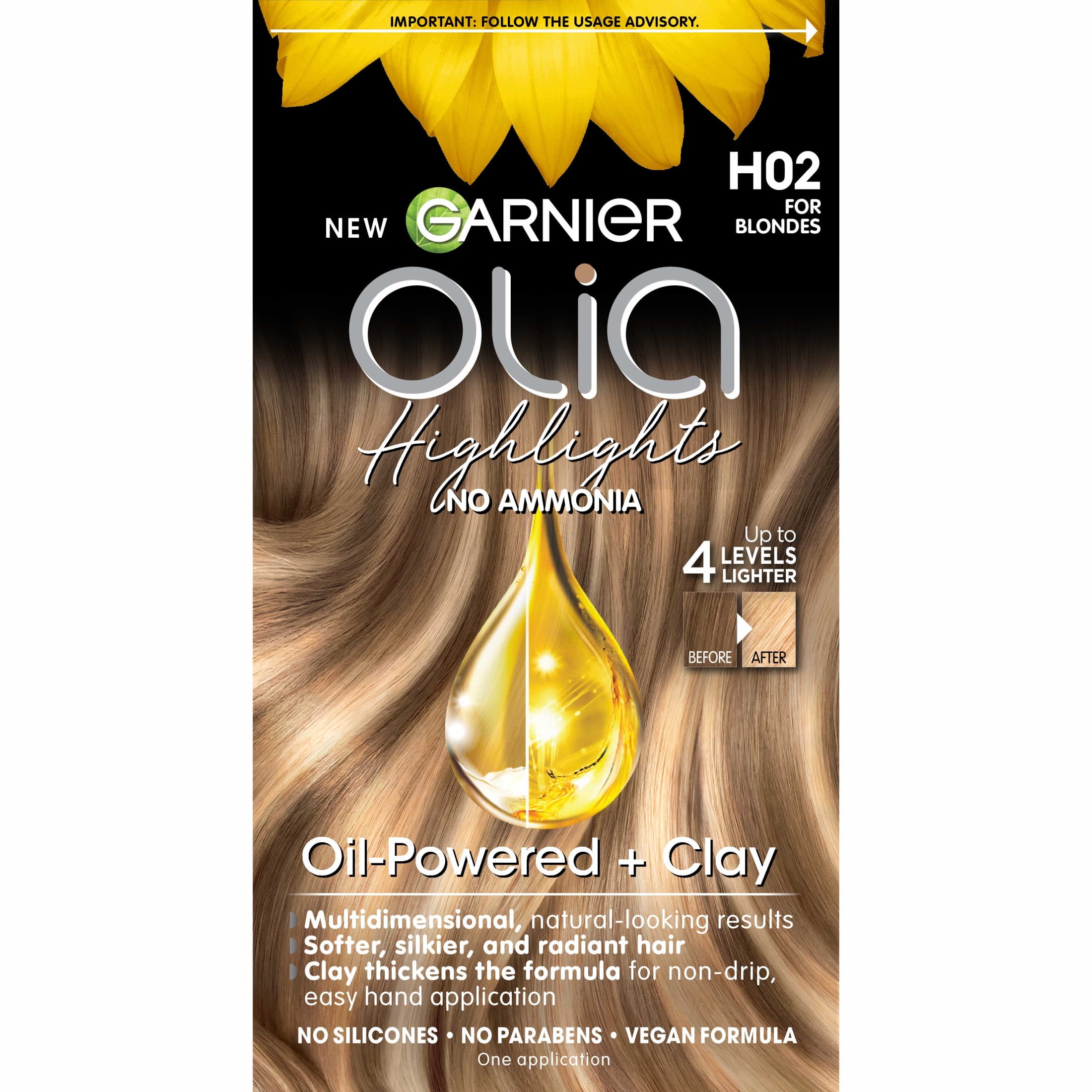 Garnier Olia At Home Hair Coloring Tool Kit, H02 for Blondes - Walmart.com