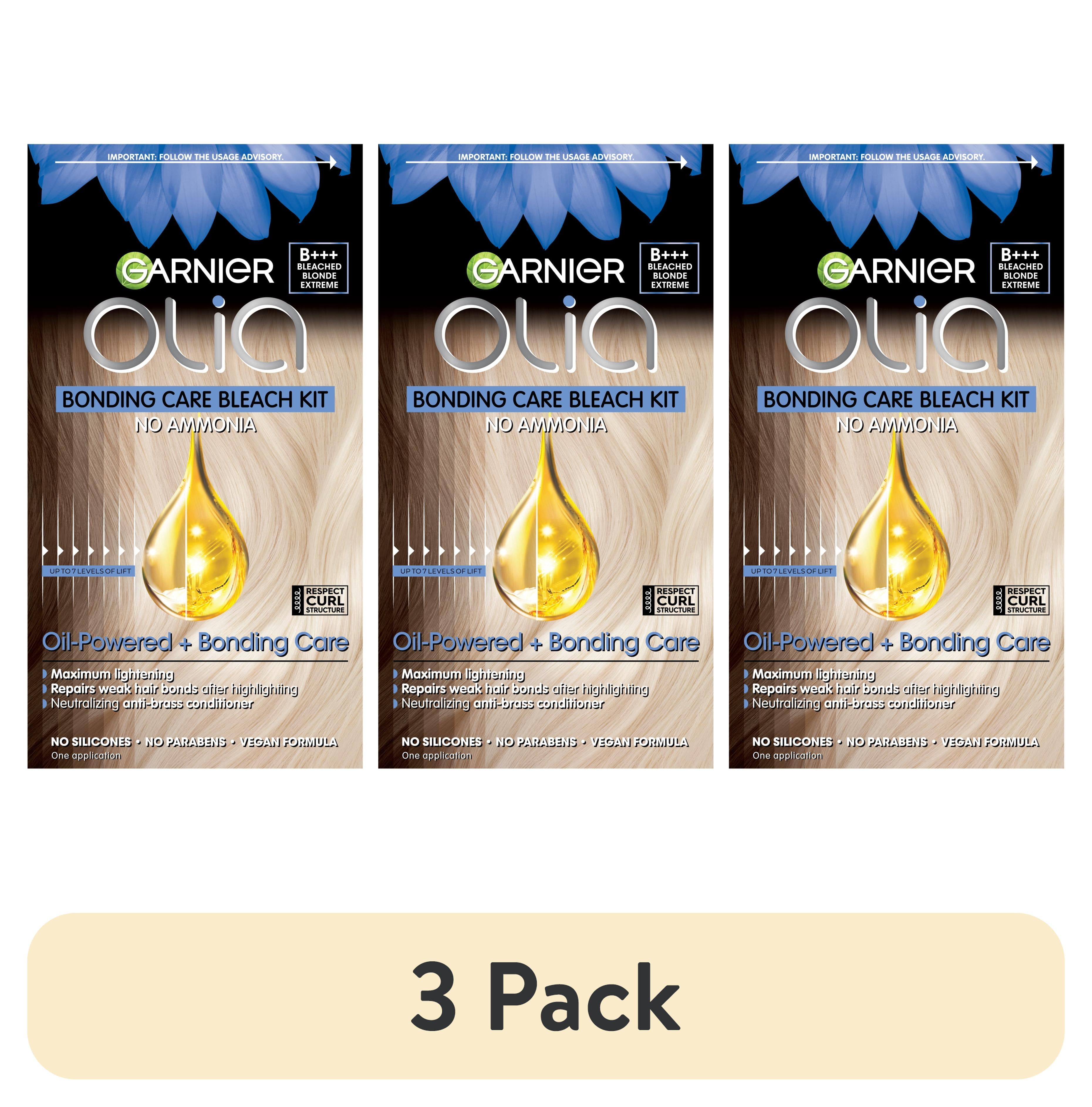 (3 pack) Garnier Olia Oil Powered Hair Bleach Kit, Blonde Extreme ...