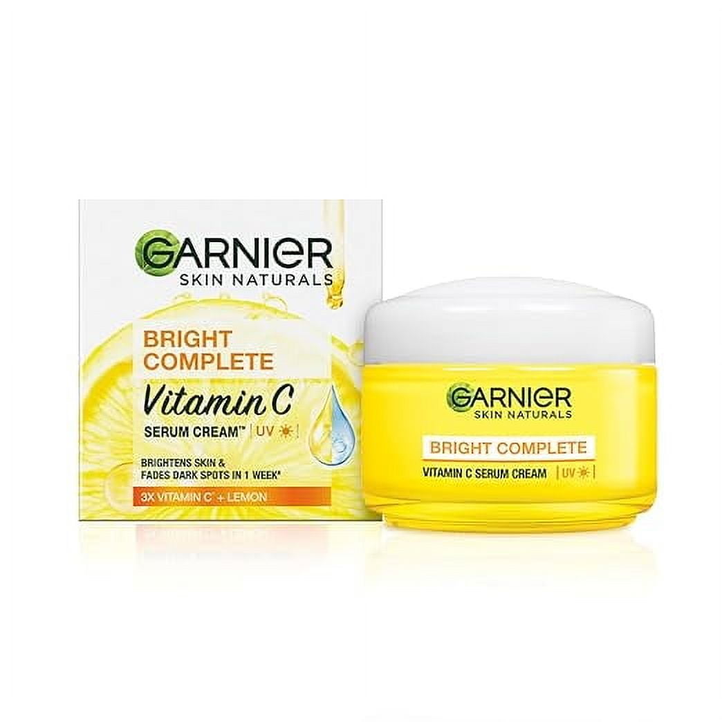 Garnier Skin Naturals Bright Complete Vitamin C Serum UV Cream, Vitamin C Day Cream for Sun ...