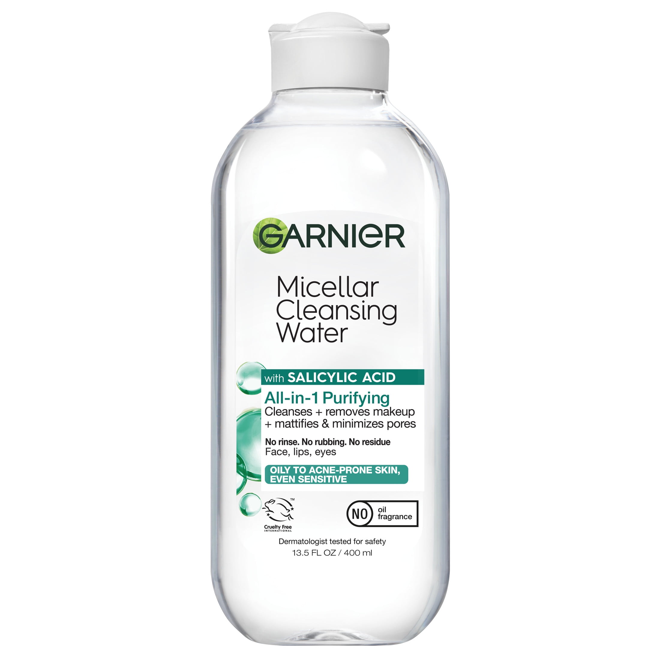Garnier Micellar Cleansing Water All-in-1 with Salicylic Acid, 13.5 fl ...