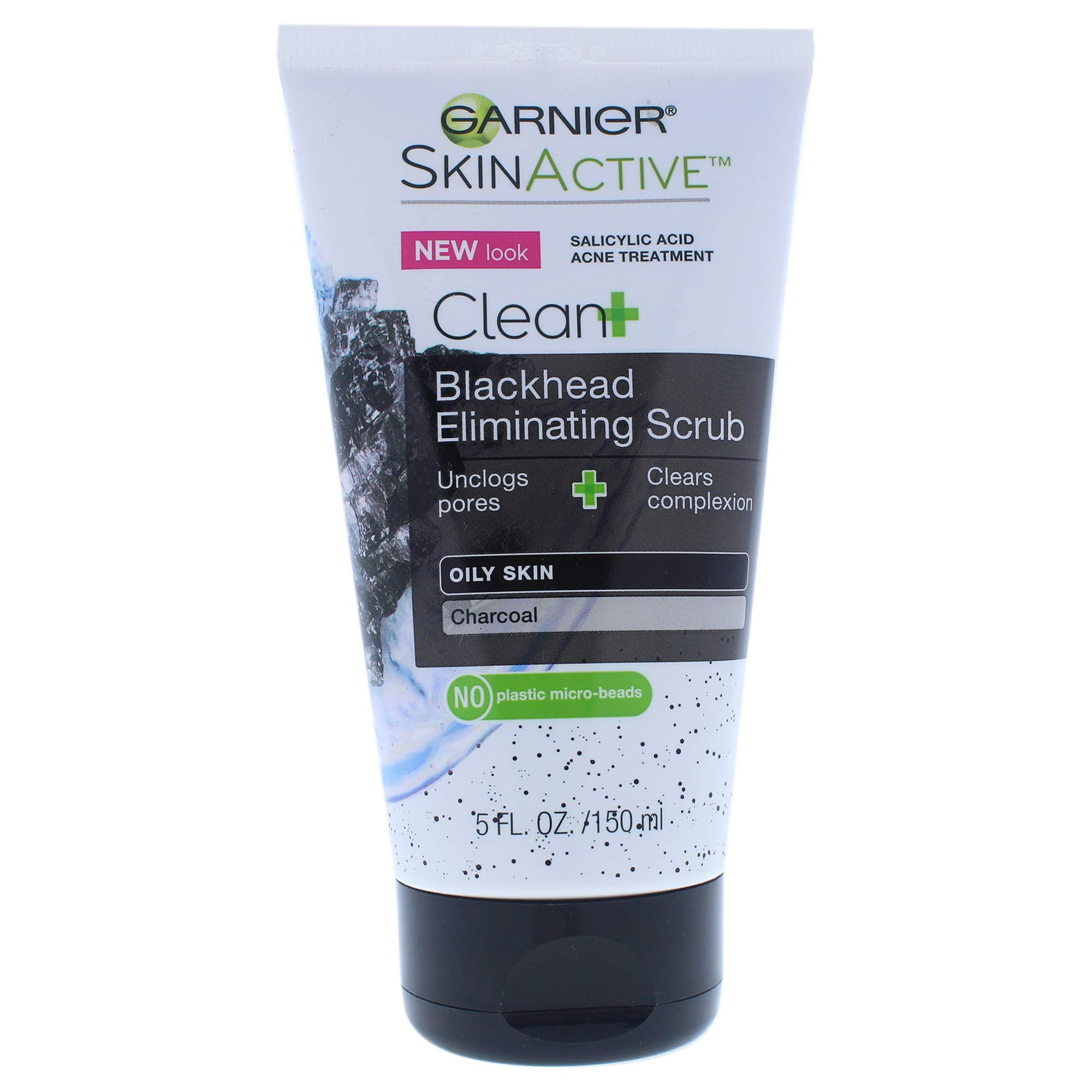 Garnier Skinactive Charcoal Blackhead Eliminating Scrub, 5 Fl Oz (150Ml ...