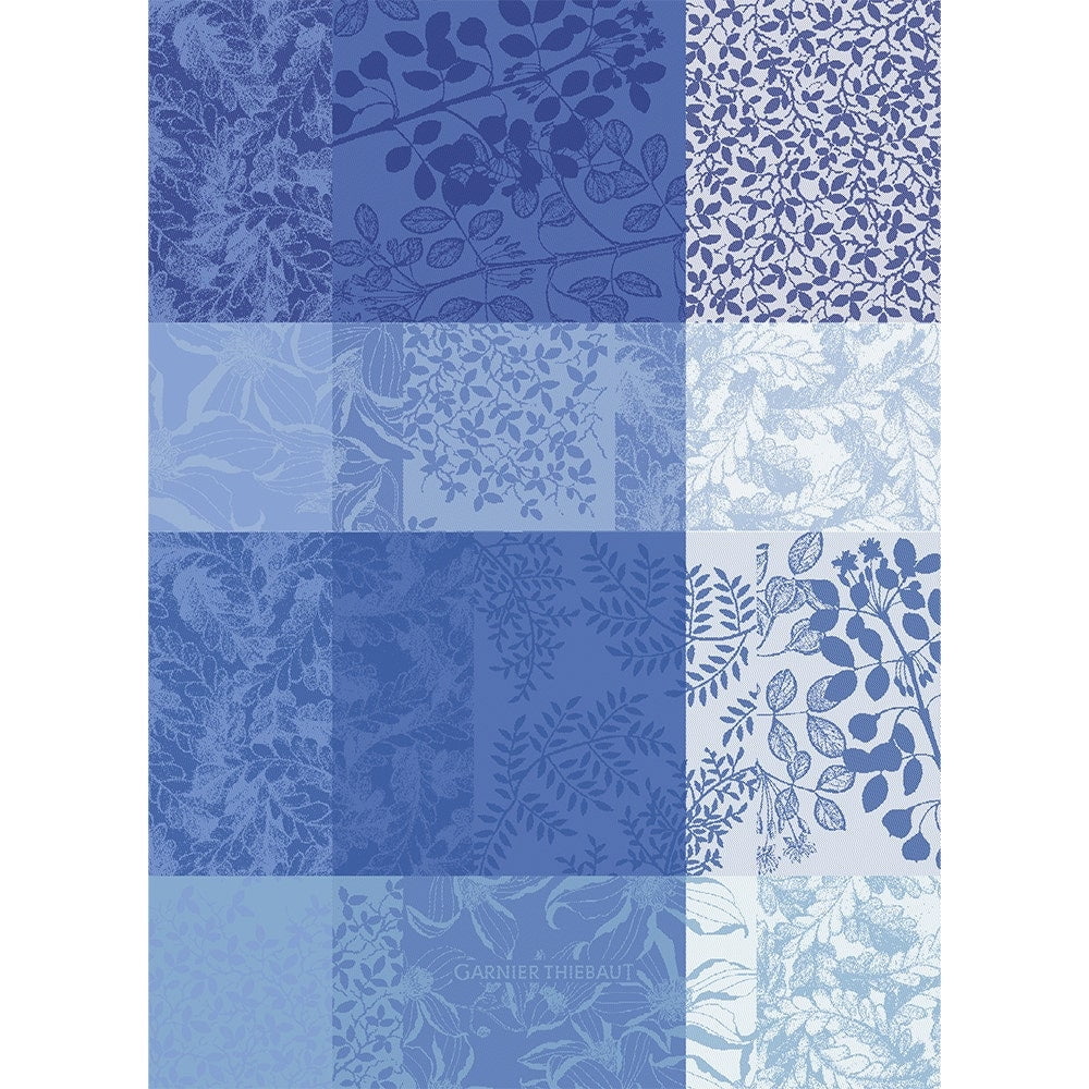 Garnier Thiebaut French Kitchen Mille Rameaux Bleu Jacquard Tea Towel ...