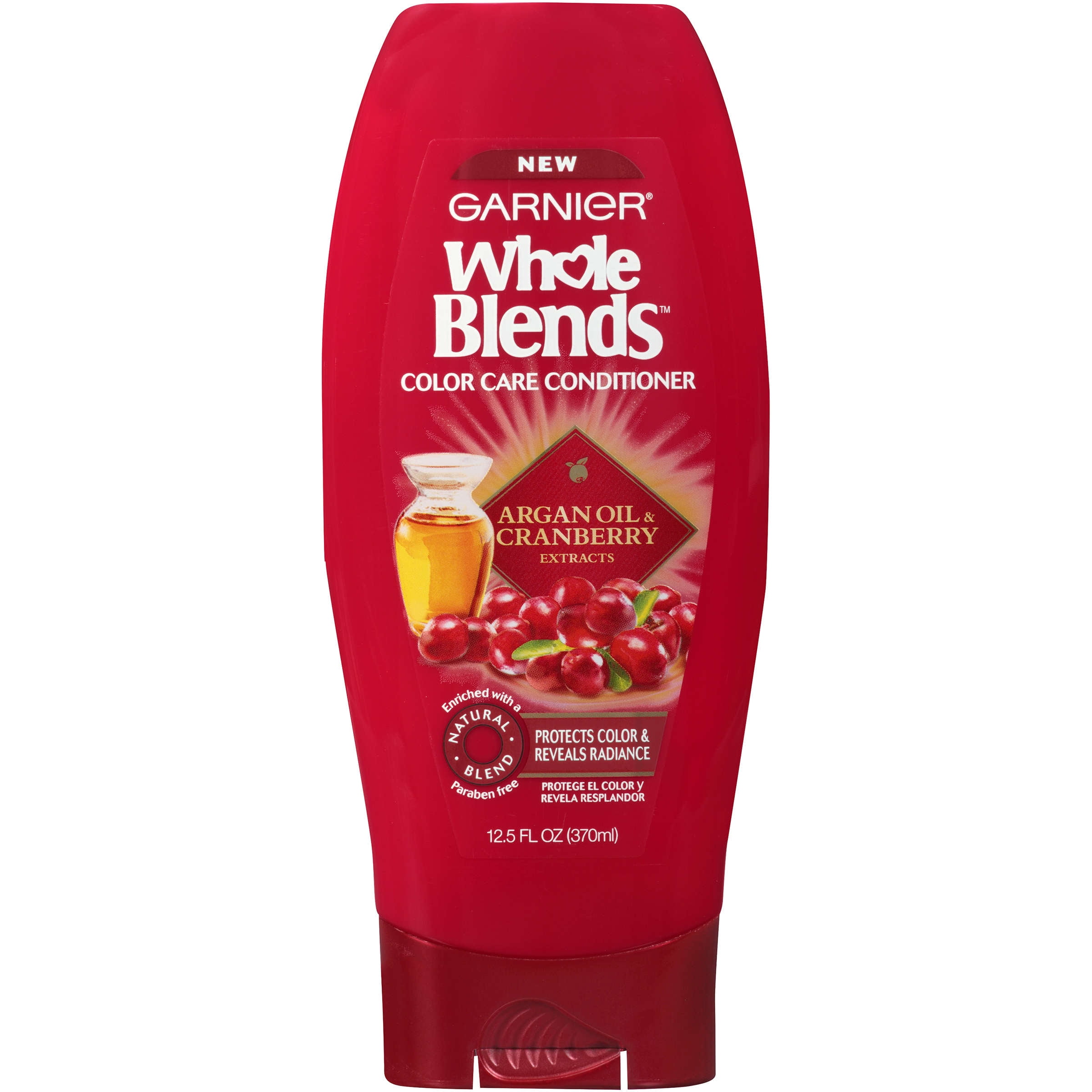 Garnier Whole Blends Color Care Conditioner with Argan Oil & Cranberry ...