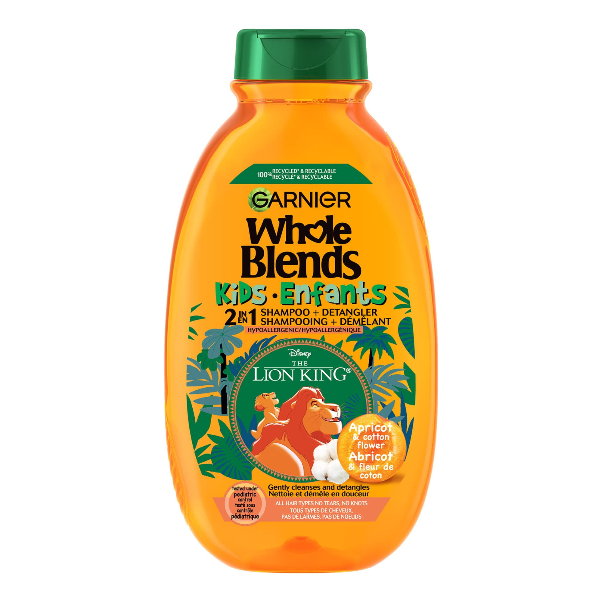 Garnier Whole Blends Kids 2-In1 Shampoo, Apricot And Cotton Flower 250 ...