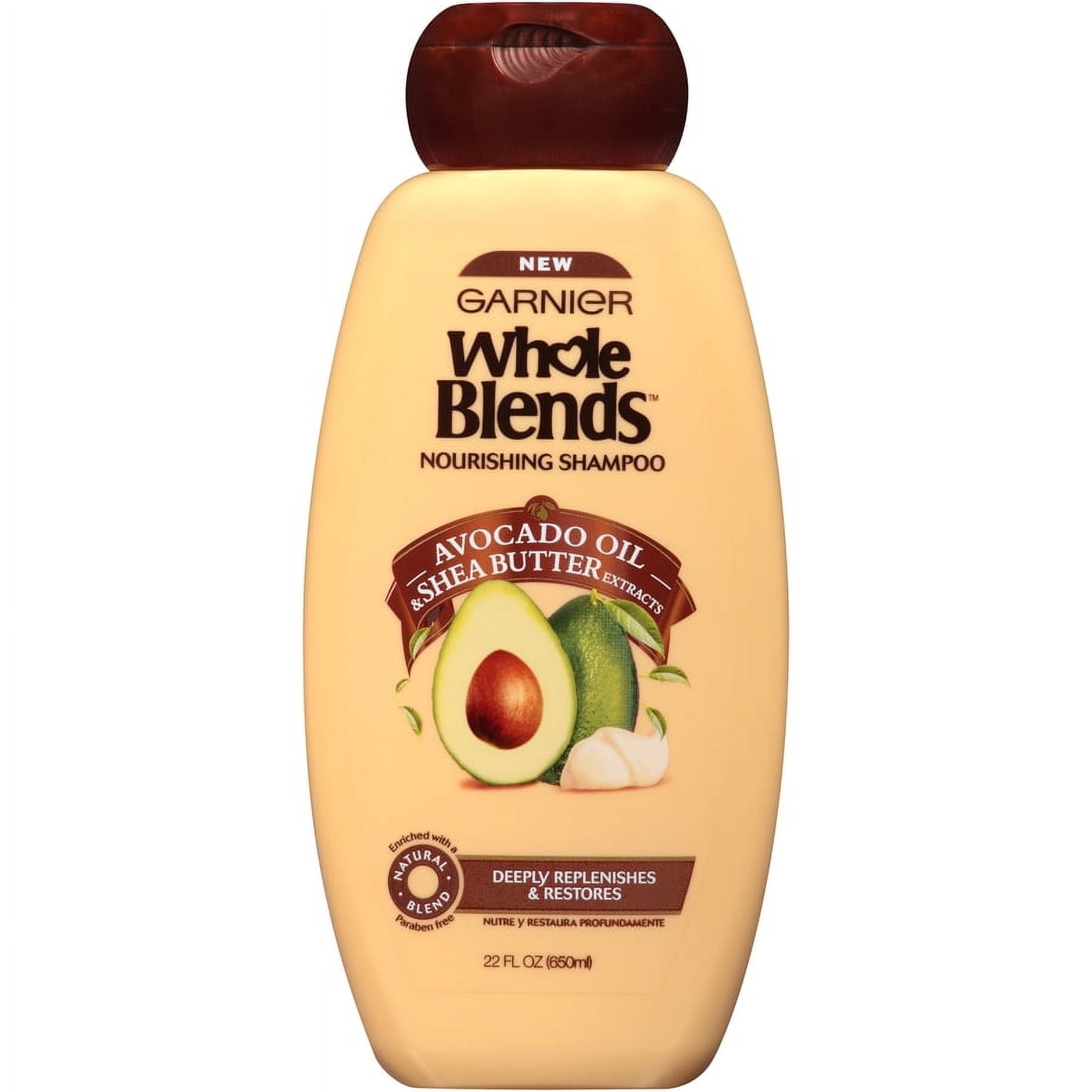 Garnier Whole Blends Shampoo with Avocado Oil & Shea Butter Extracts ...