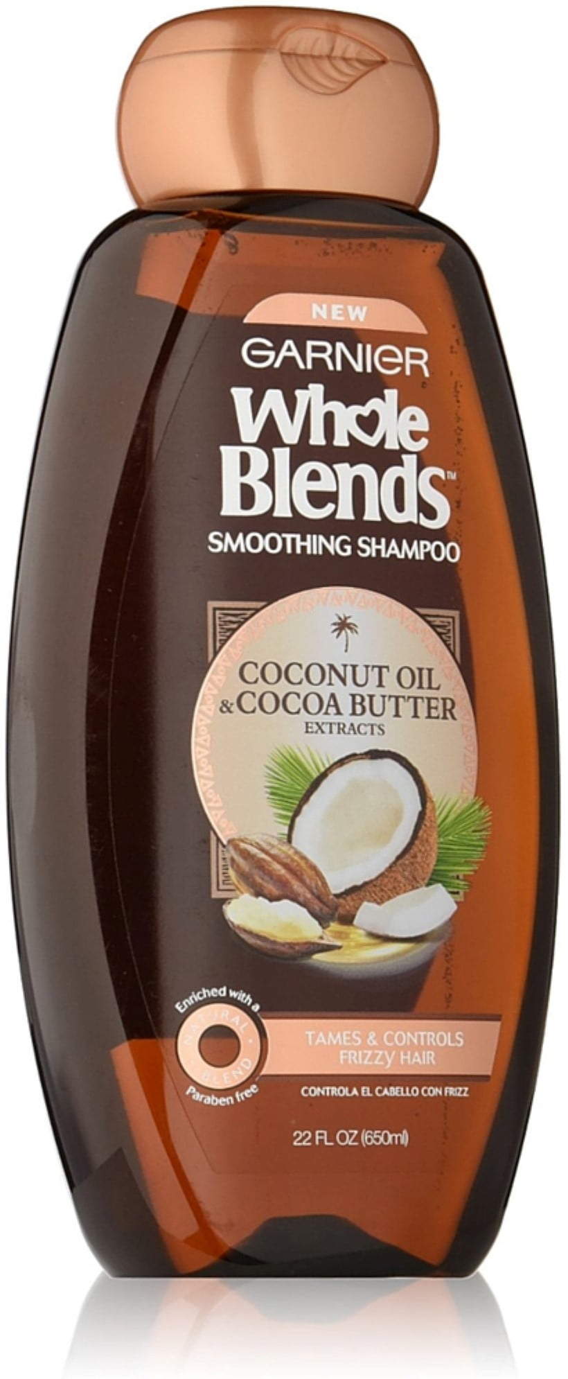 Garnier Whole Blends Smoothing Shampoo, Coconut Oil & Cocoa Butter ...