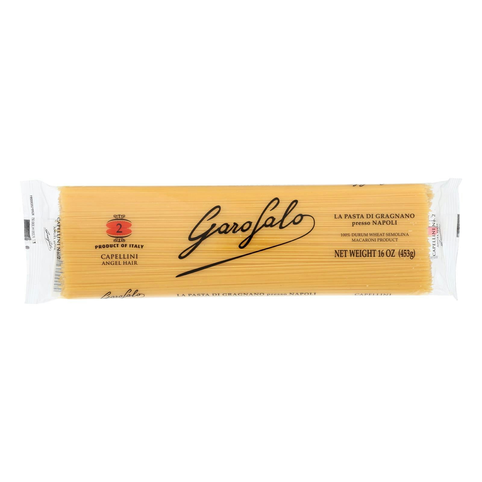 Garofalo Capellini Angel Hair Semolina Pasta - Case of 20 - 16 oz ...