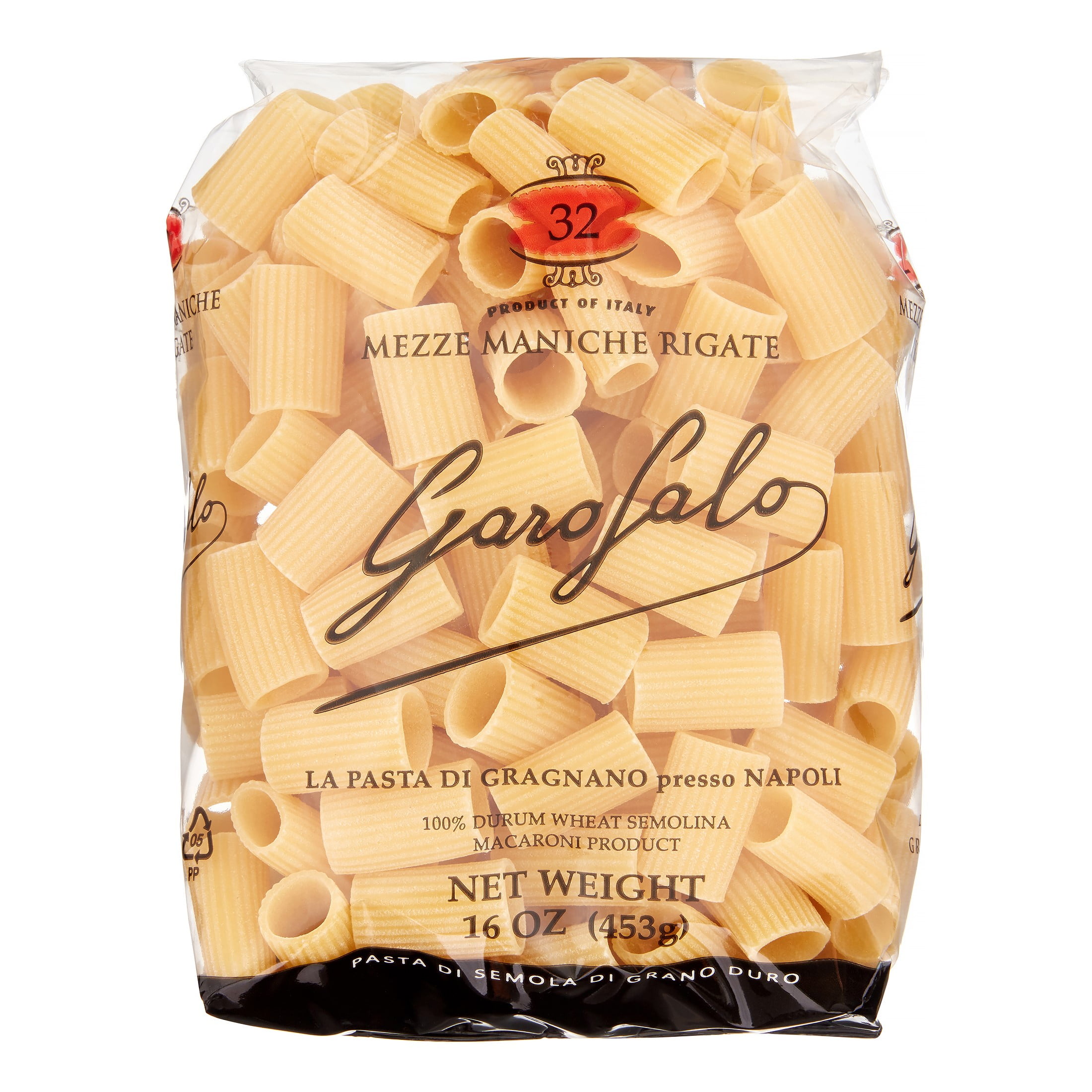 Garofalo No. 32 Mezze Maniche Rigate Pasta, 16 Oz - Walmart.com