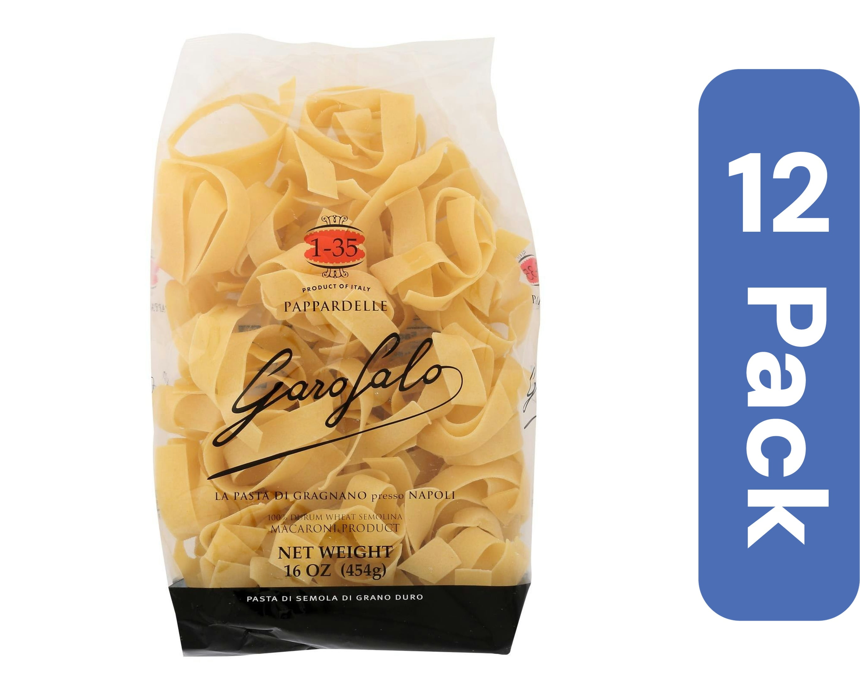 Garofalo Pappardelle Pasta 1 lb (Pack Of 12) - Walmart.com