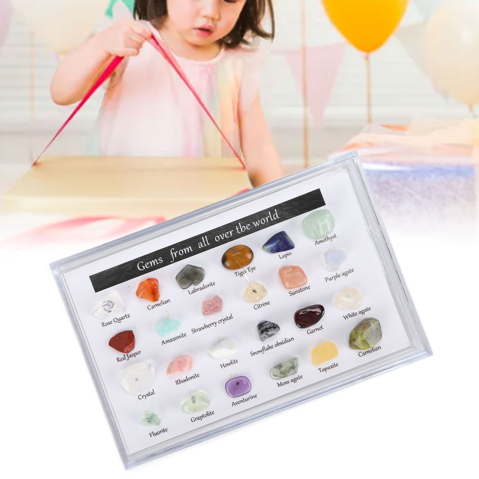 Garosa Crystal , 24 Kinds Crystal Chakra Stone Healing Crystal Stone ...