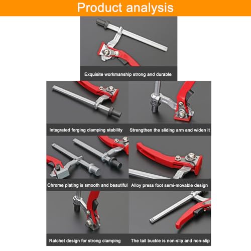 Garosa Dog Clamp Table Workbench Quick Ratchet Hold Down Clamp ...