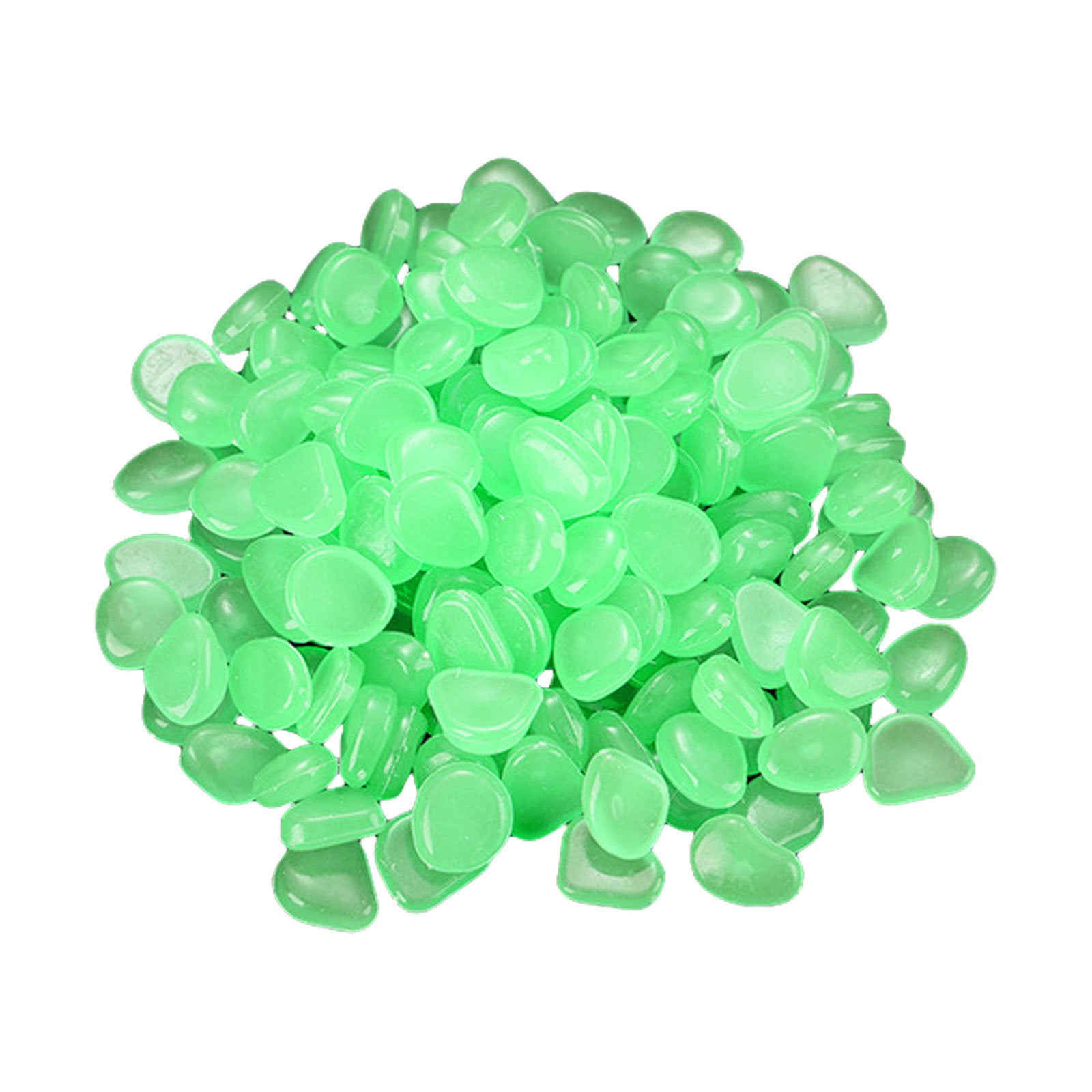 Garoy Luminous Garden Stones,200pcs Glow in The Dark Rocks Outdoor ...