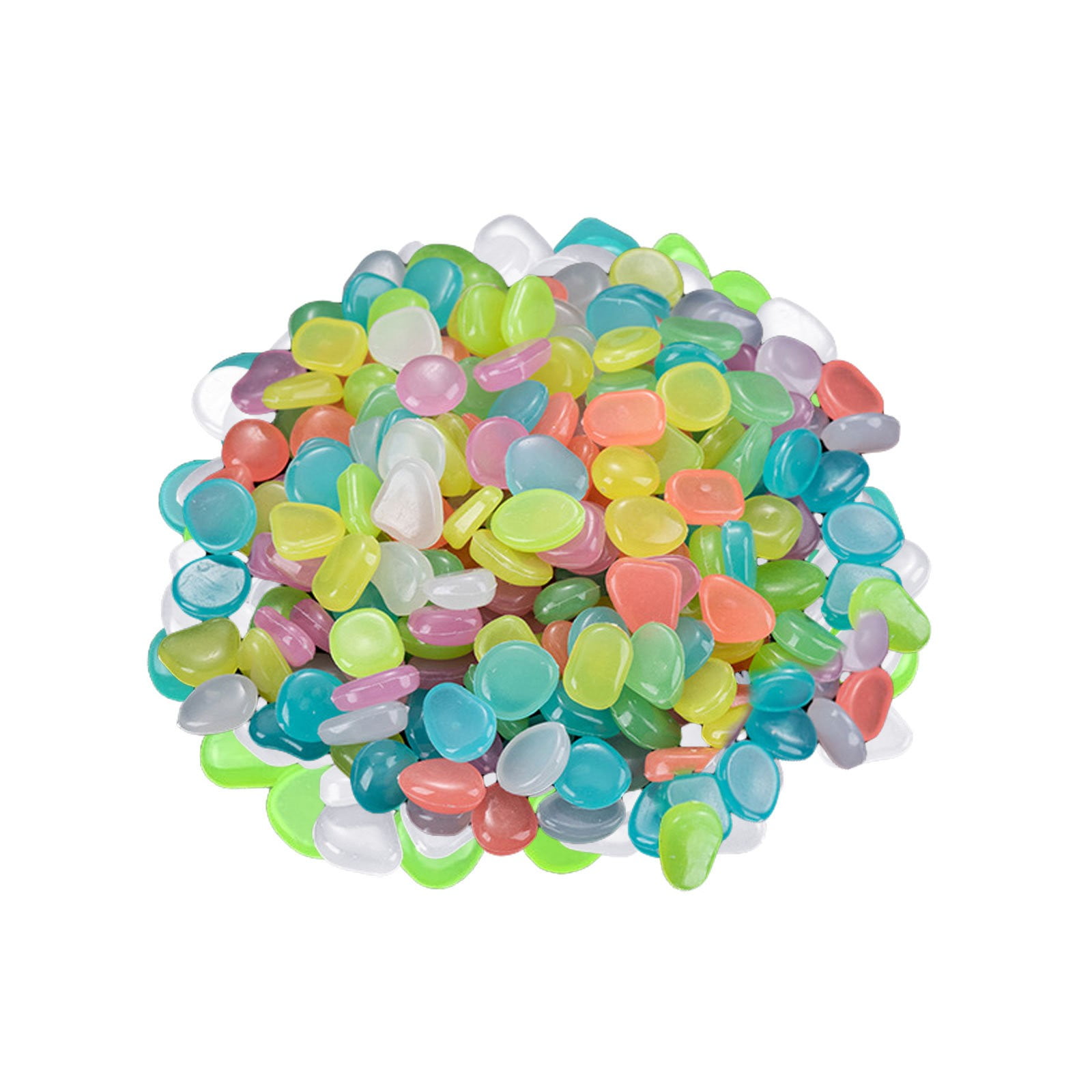 Garoy Bling Glow Stones,Aquarium Gravel Luminous Stones,200PC Glow in ...