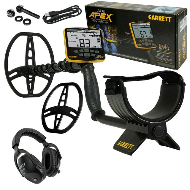 Garrett ACE APEX Waterproof Metal Detector with Multi-Flex Raider Coil and Z-Lynk - Walmart.com