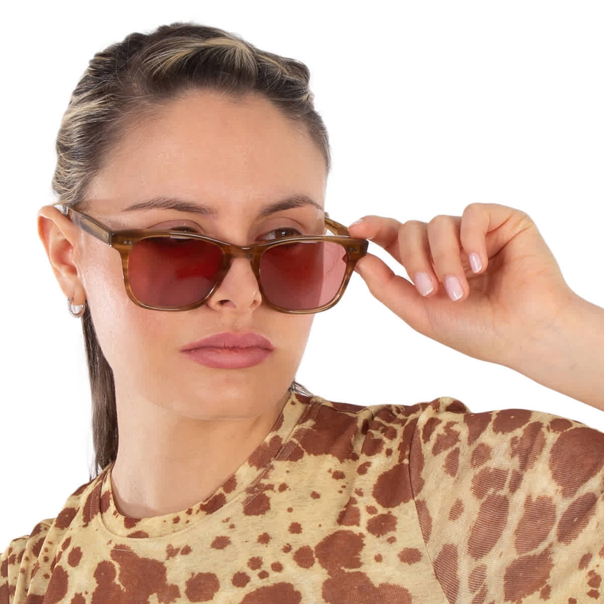 Garrett Leight TORREY SUN Lilac Square Sunglasses 2148 PAT/LI 51 ...