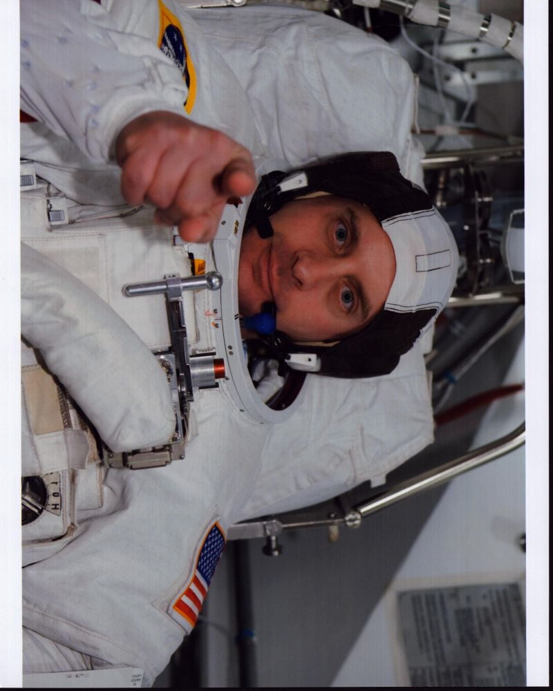 Garrett Reisman Pointing In Astronaut Gear Photo Print (8 x 10) - Item ...