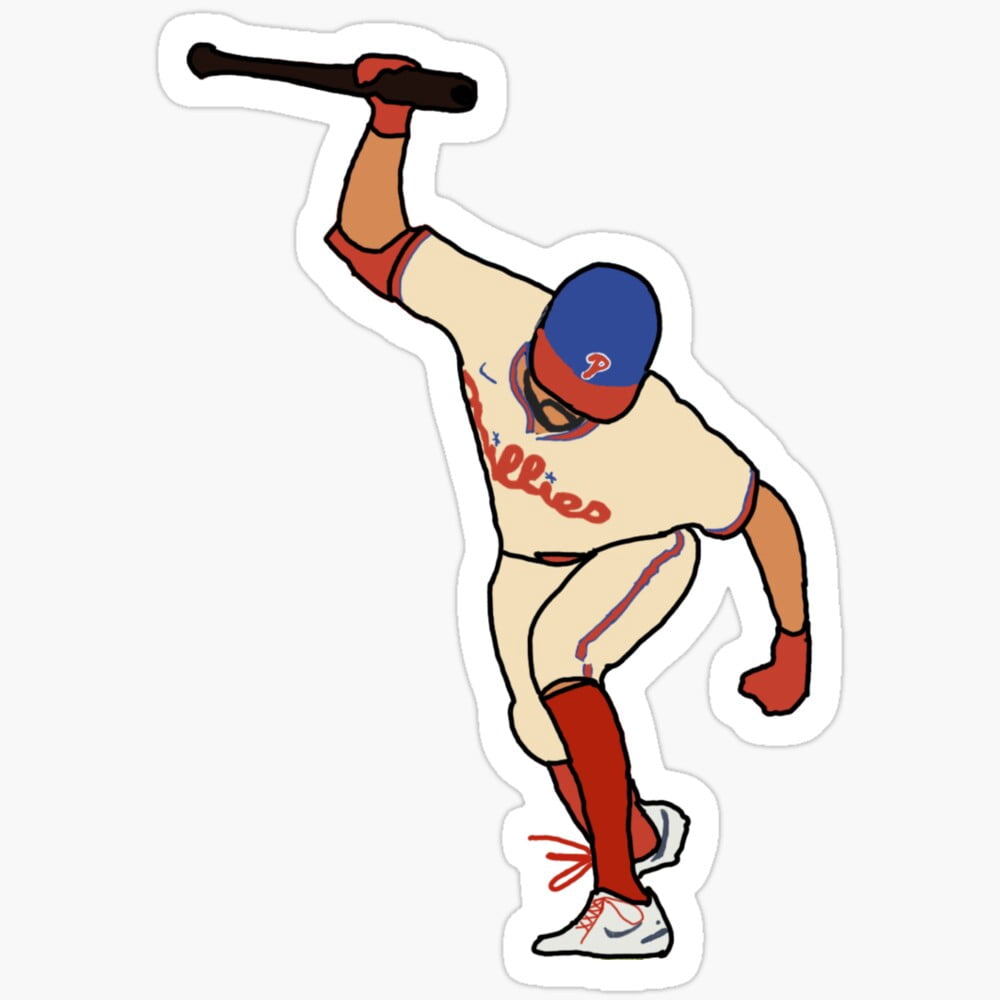 Garrett Stubbs Bat Spike Sticker Baseball Sticker, Football Sticker ...