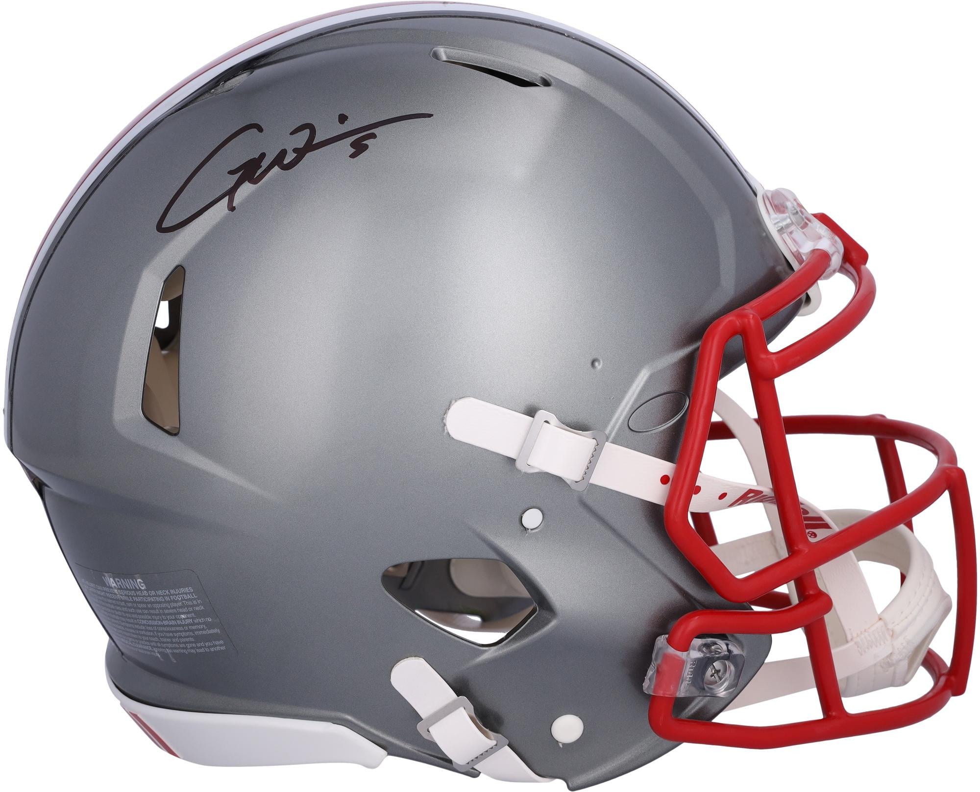 Garrett Wilson Signed Ohio State Buckeyes Helmet - Office Display ...