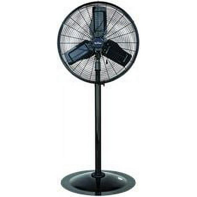 Garrison 3-Speed Industrial Oscillating Pedestal Fan, 24 In., 7,700 Cfm ...