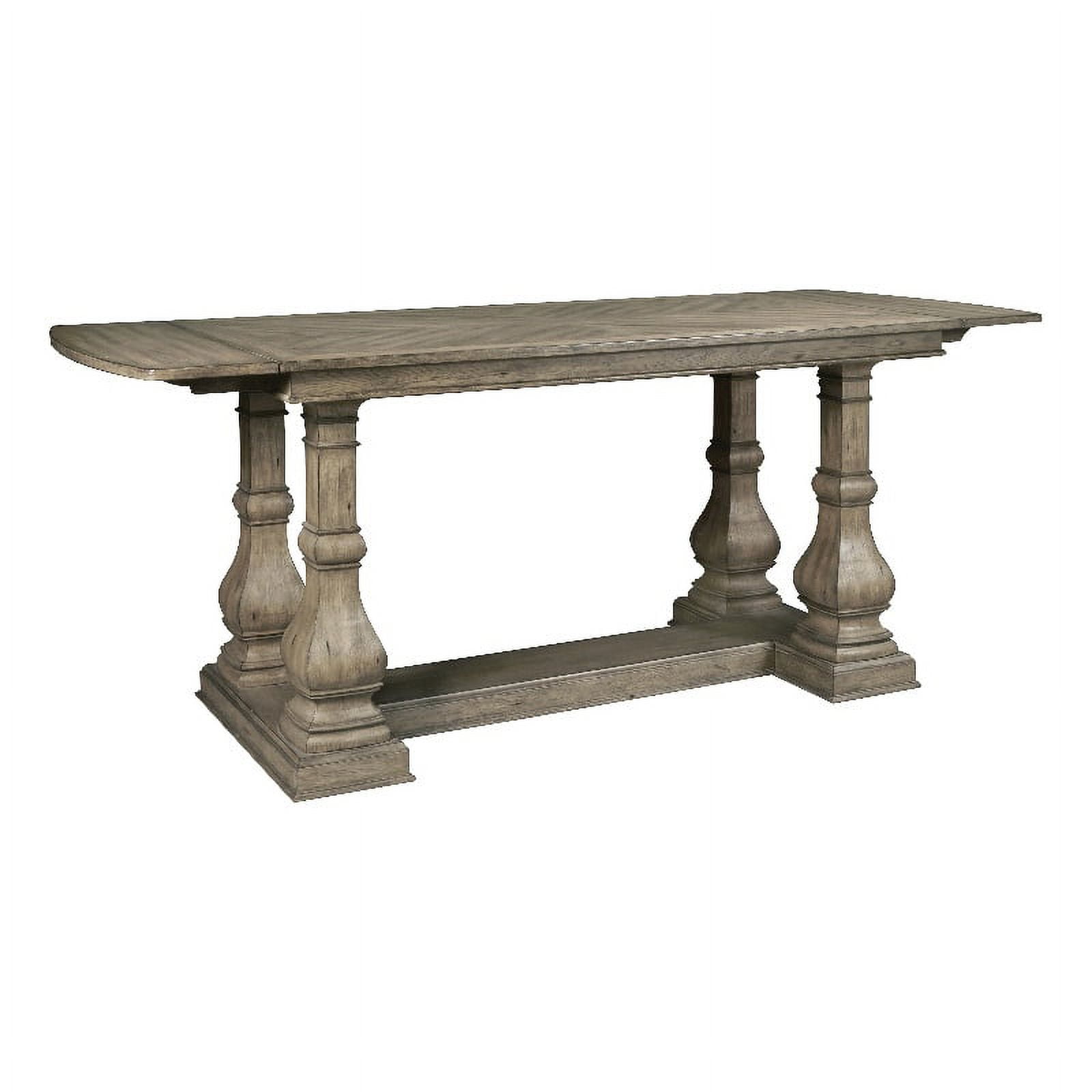 Garrison Cove Gathering Height Wood Dining Table in Brown by Pulaski ...