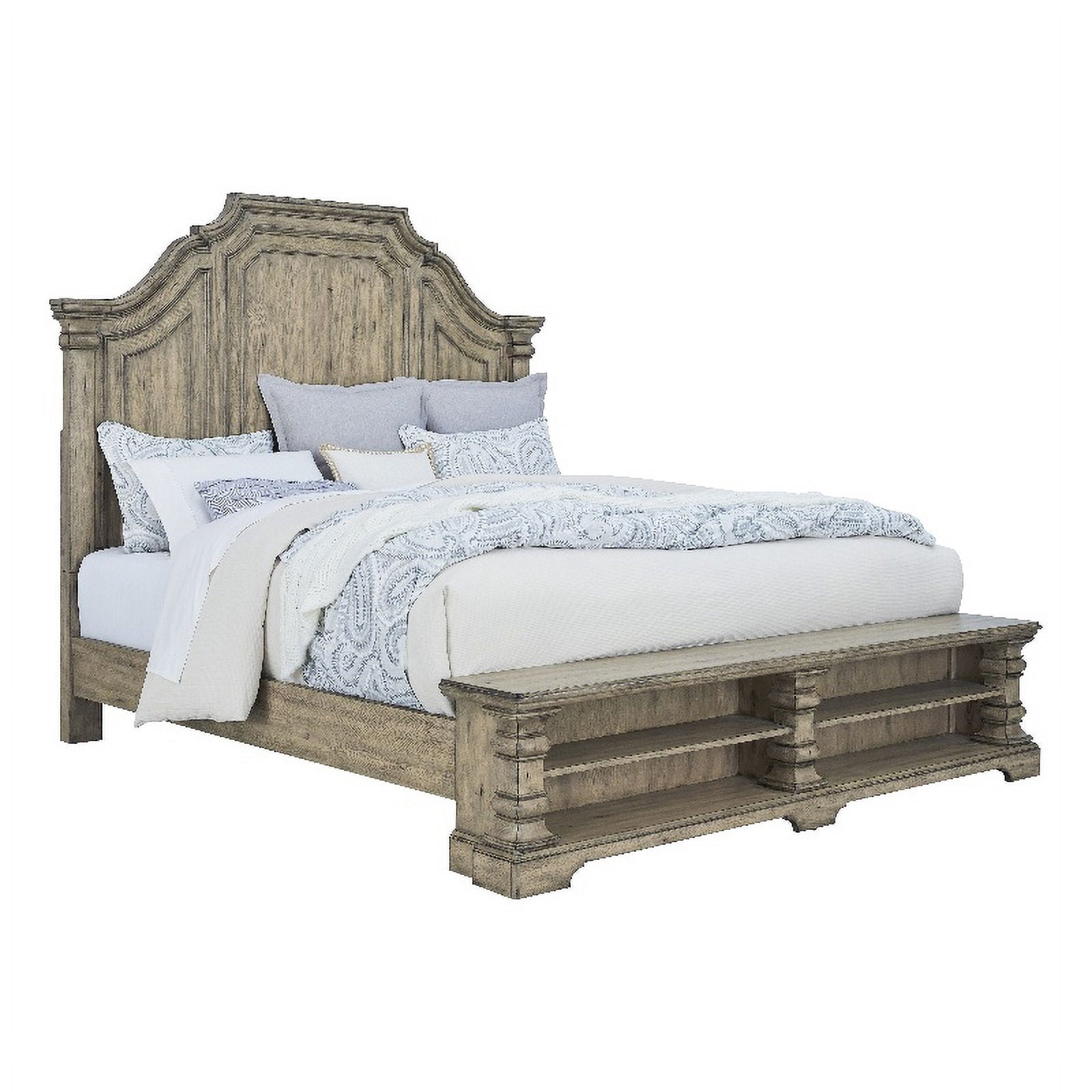 Garrison Cove Queen Wood Panel Storage Bed in Honey Brown by Pulaski ...