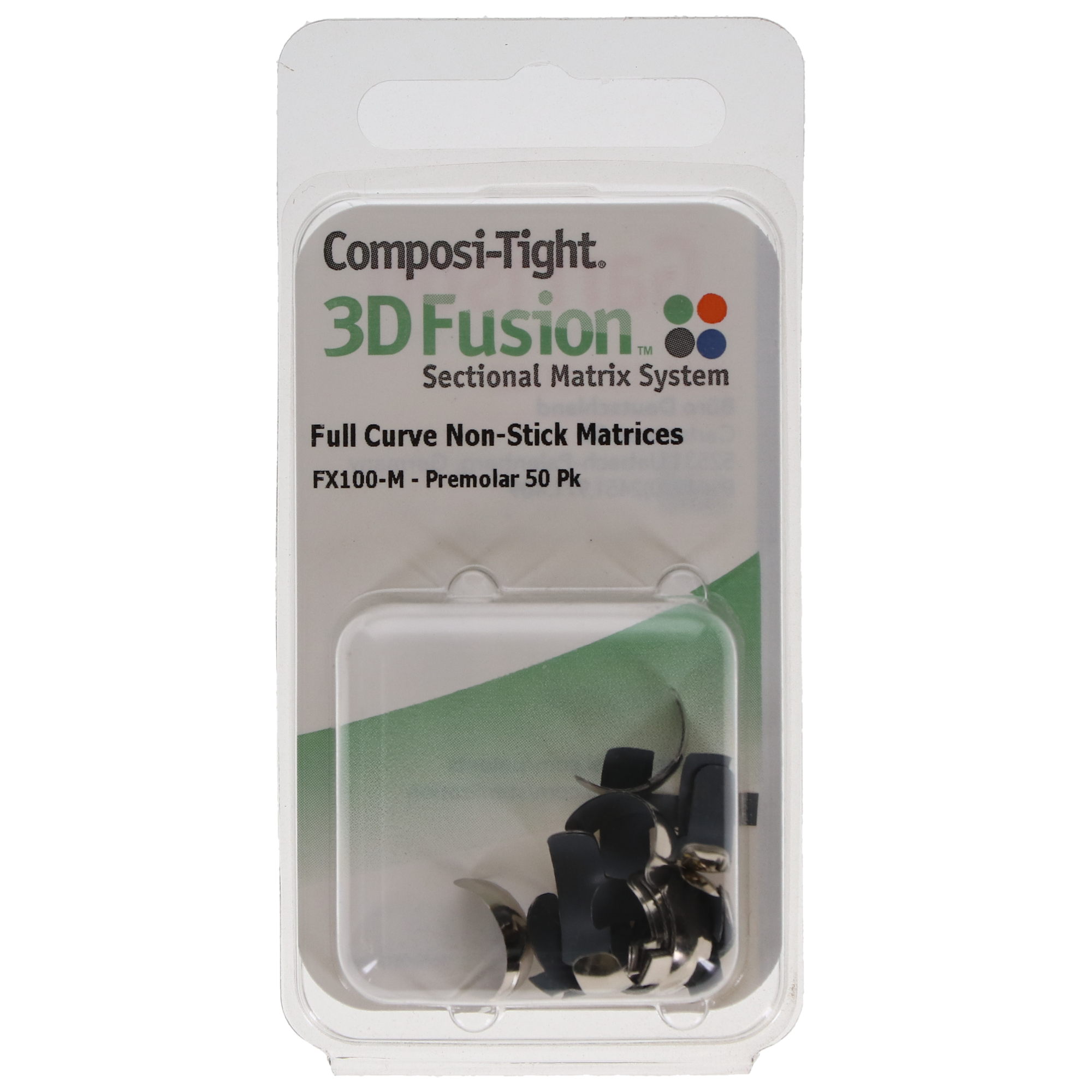 Garrison FX100-M Composi-Tight 3D Fusion Matrix Bands Pre-Molar 50/Pk ...