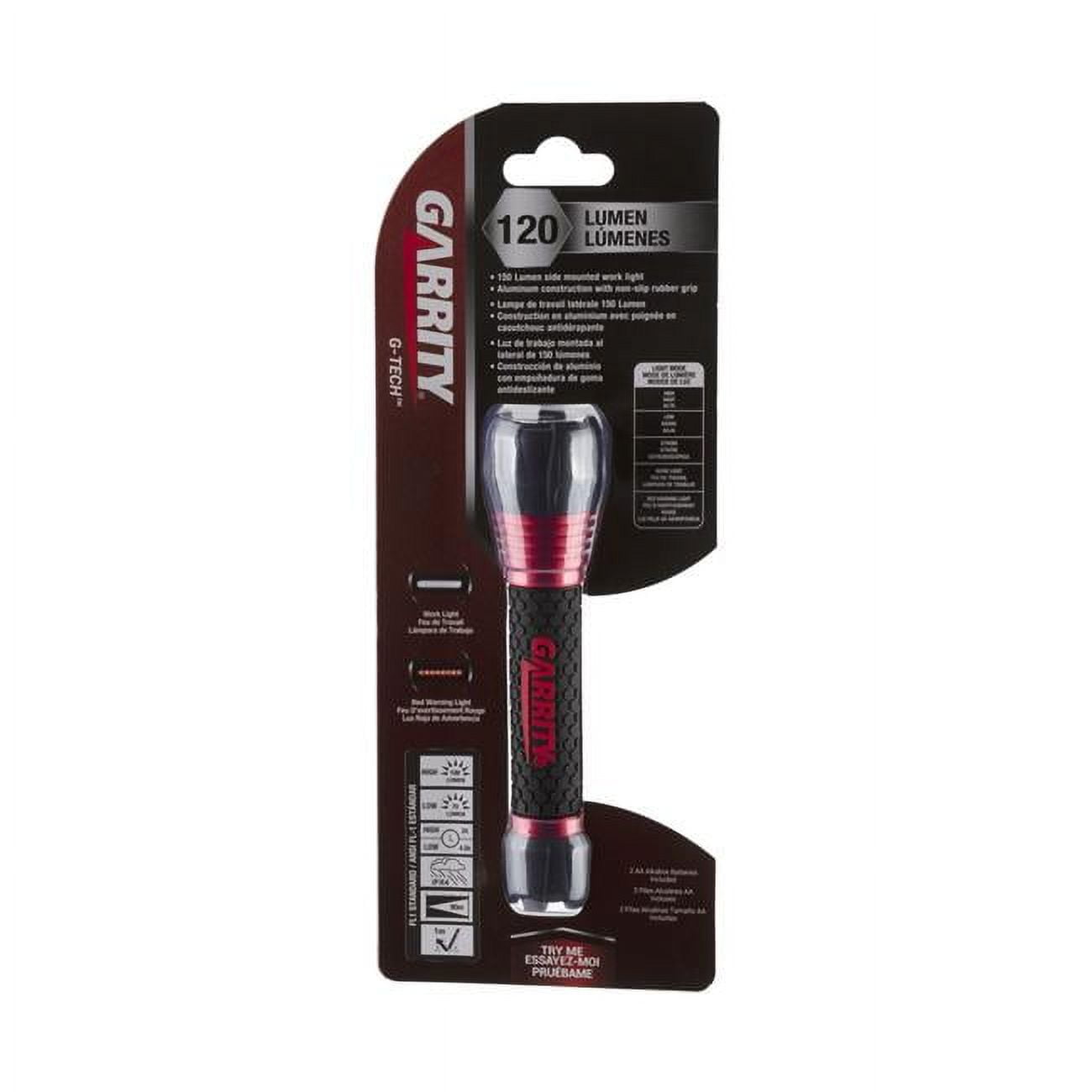 Garrity GA8102 120lm G-Tech Flashlight - Walmart.com