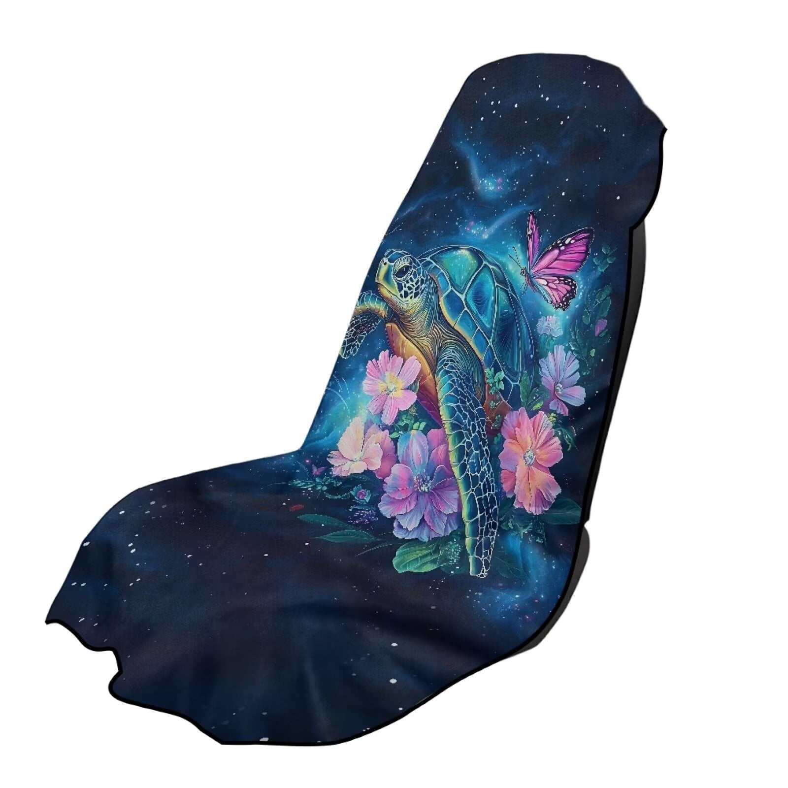 Garronmavis Aesthetic Turtle Car Seat Towel with Locking Pocket Design ...