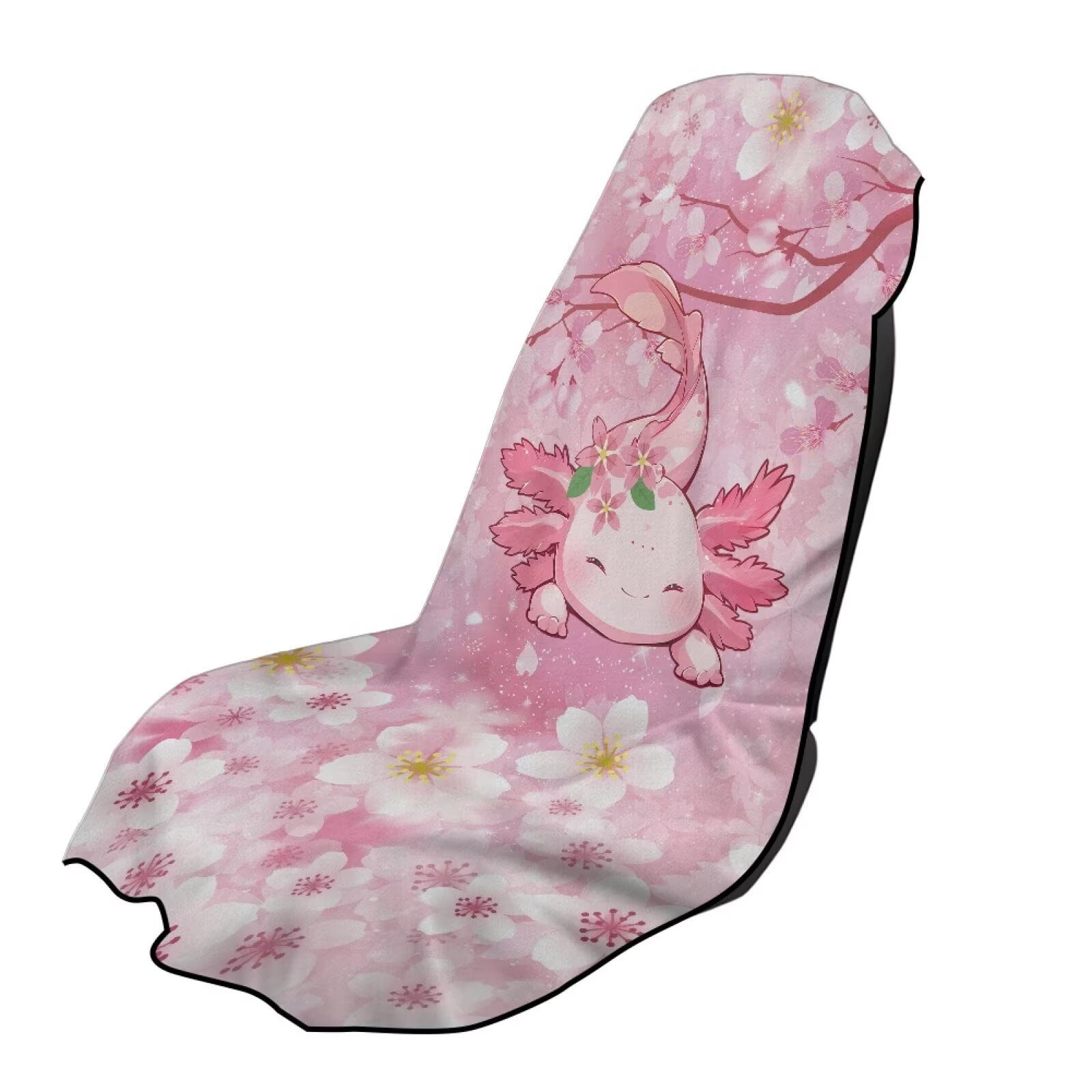 Garronmavis Cherry Blossom Axolotl Car Seat Cover Protector Sweat Towel ...