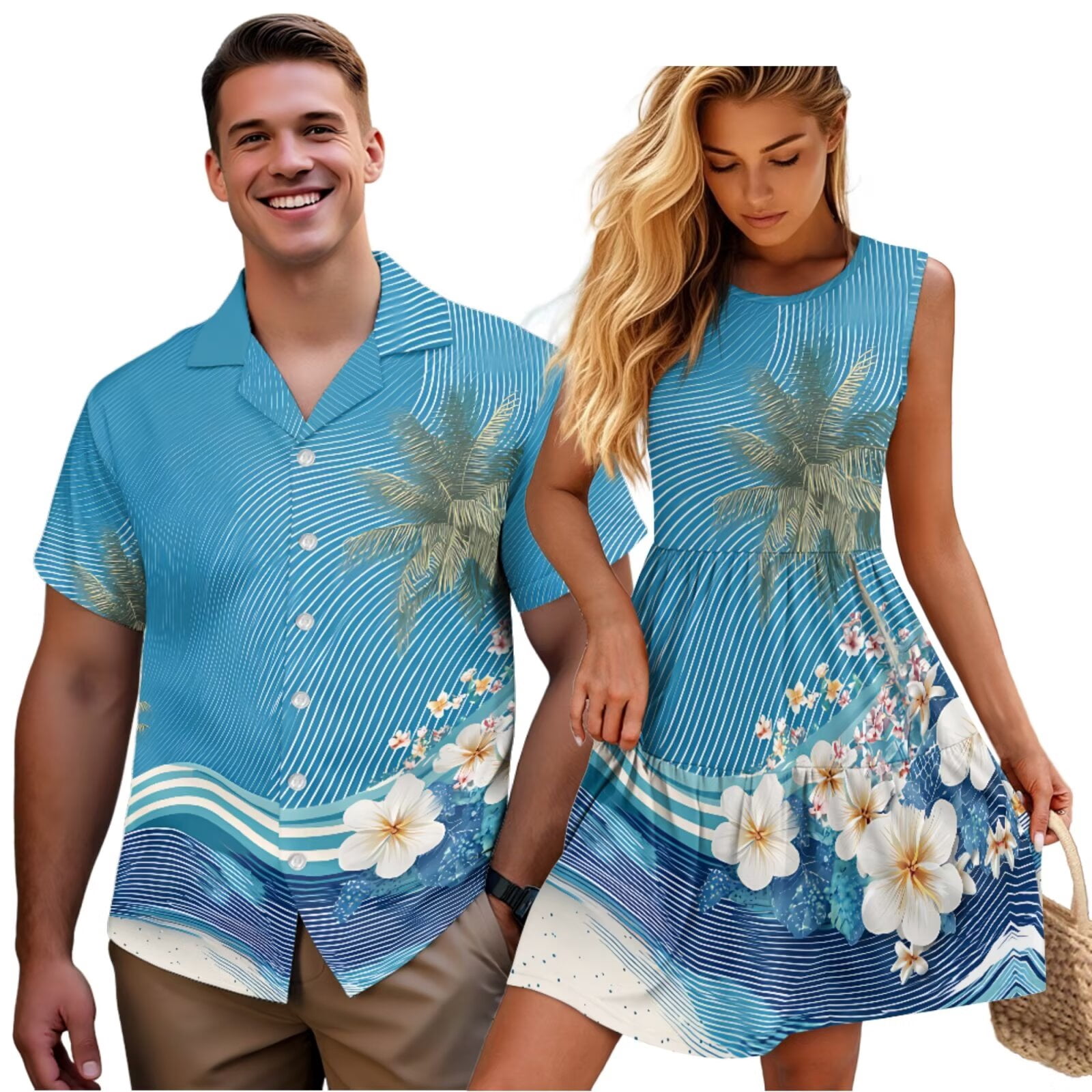 Garronmavis Couple Outfits Matching Sets Mens Short Sleeve Shirt Size ...