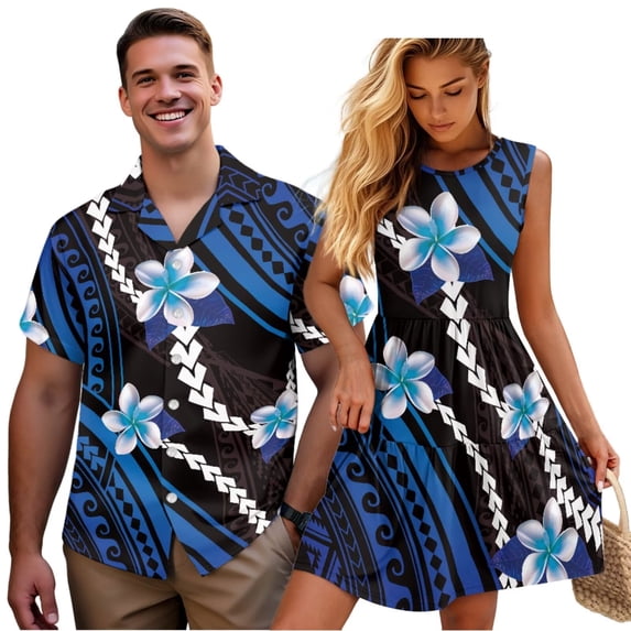 Garronmavis Couples Matching Outfits Mens Short Sleeve Shirt Size L ...