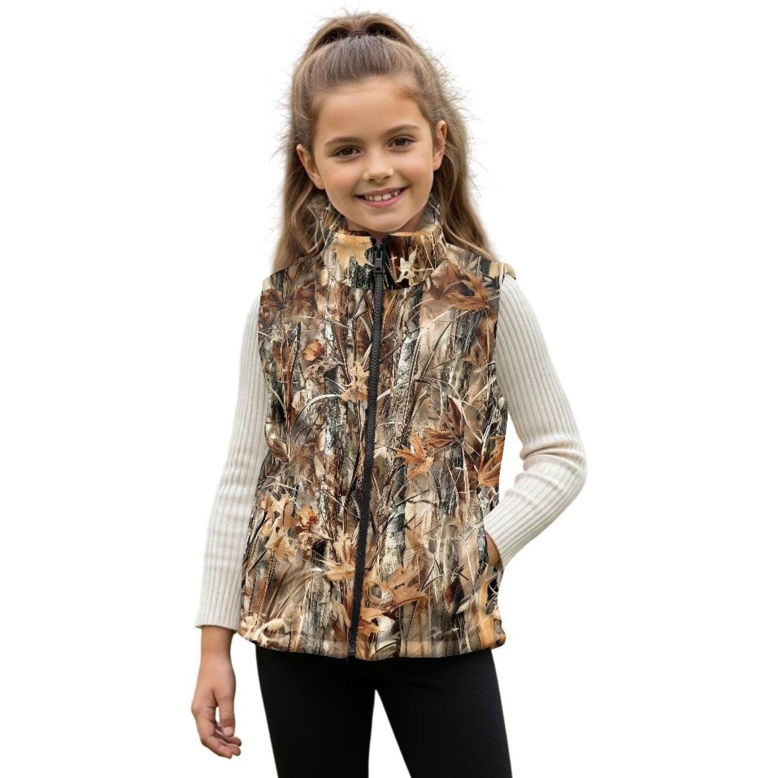 Garronmavis Cute Brown Camo Girls Sleeveless Vests Size 4T Fashion ...