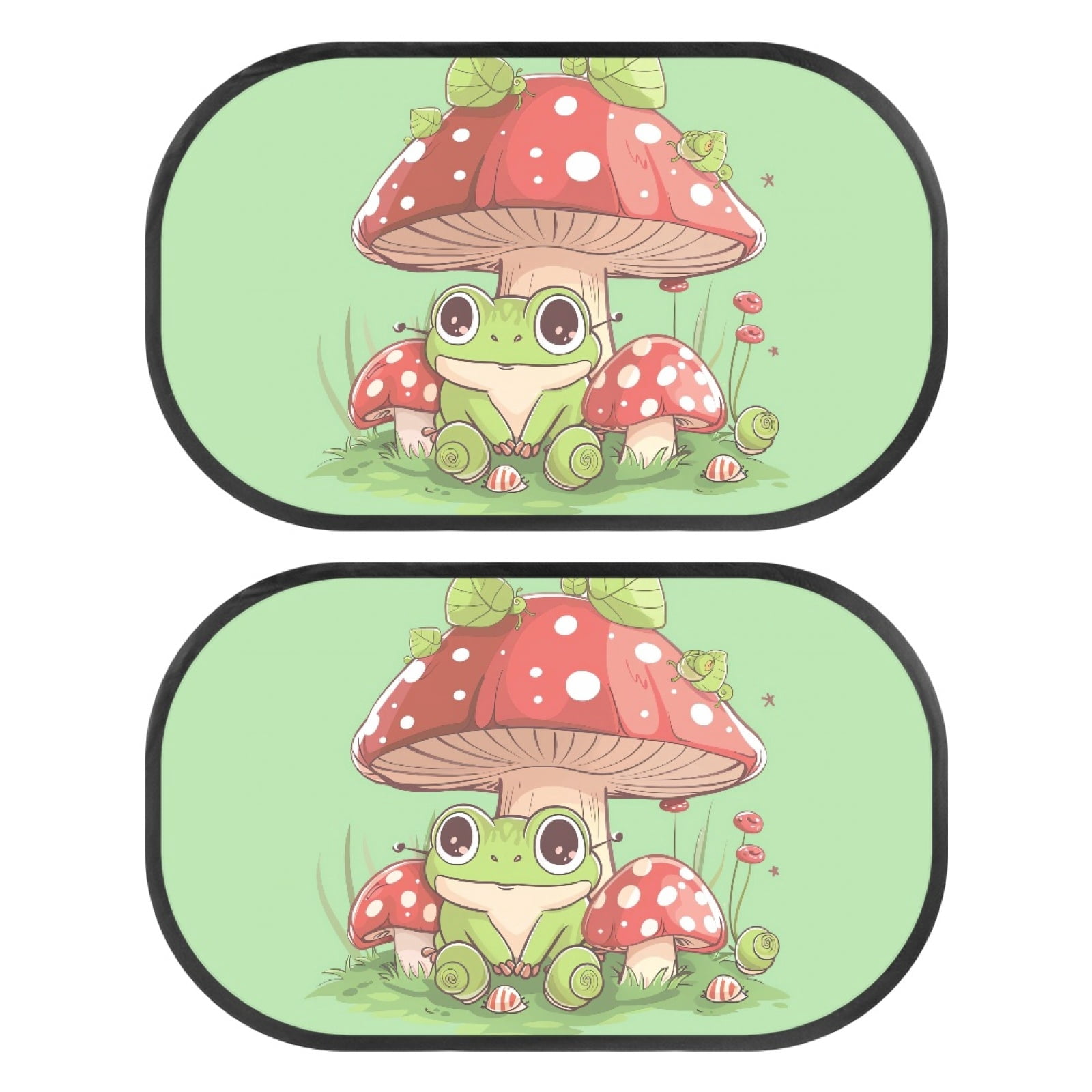 Garronmavis Mushroom Frog 2 Pack Car Window Shade for Baby Automotive ...