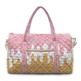 Garronmavis Quilted Duffle Bag for Women, Ice Cream Sprinkle Pattern ...