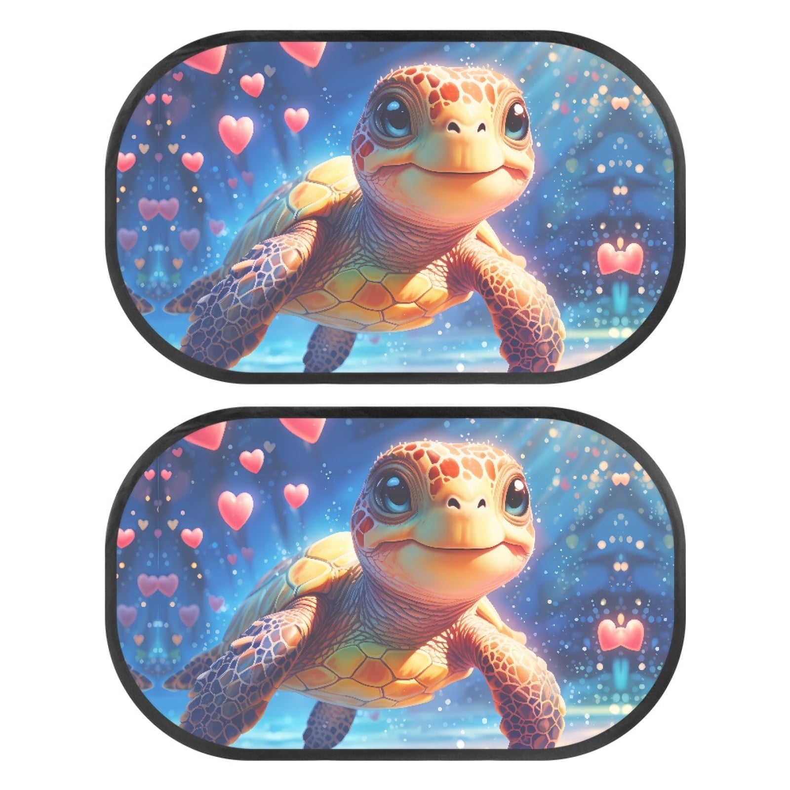 Garronmavis Sea Turtle 2 Pack Baby Window Shades for Car Automotive ...