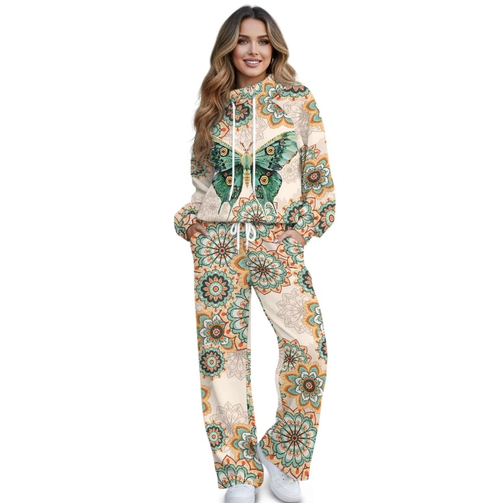 Garronmavis Sweat Sets for Women 2 Piece Sweatsuits for Women Trendy ...