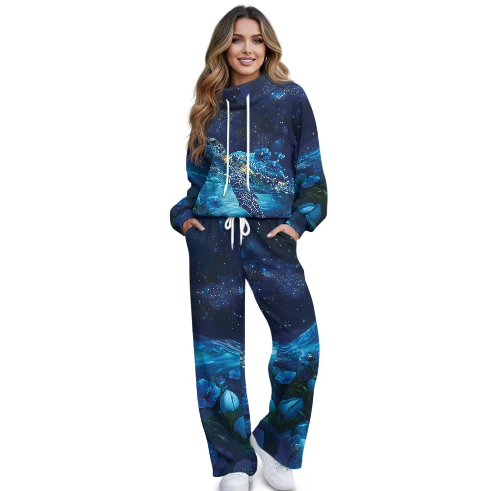 Garronmavis Women's Sweatsuits Sea Turtle Hoodie Comfrt Sweat Sets for ...
