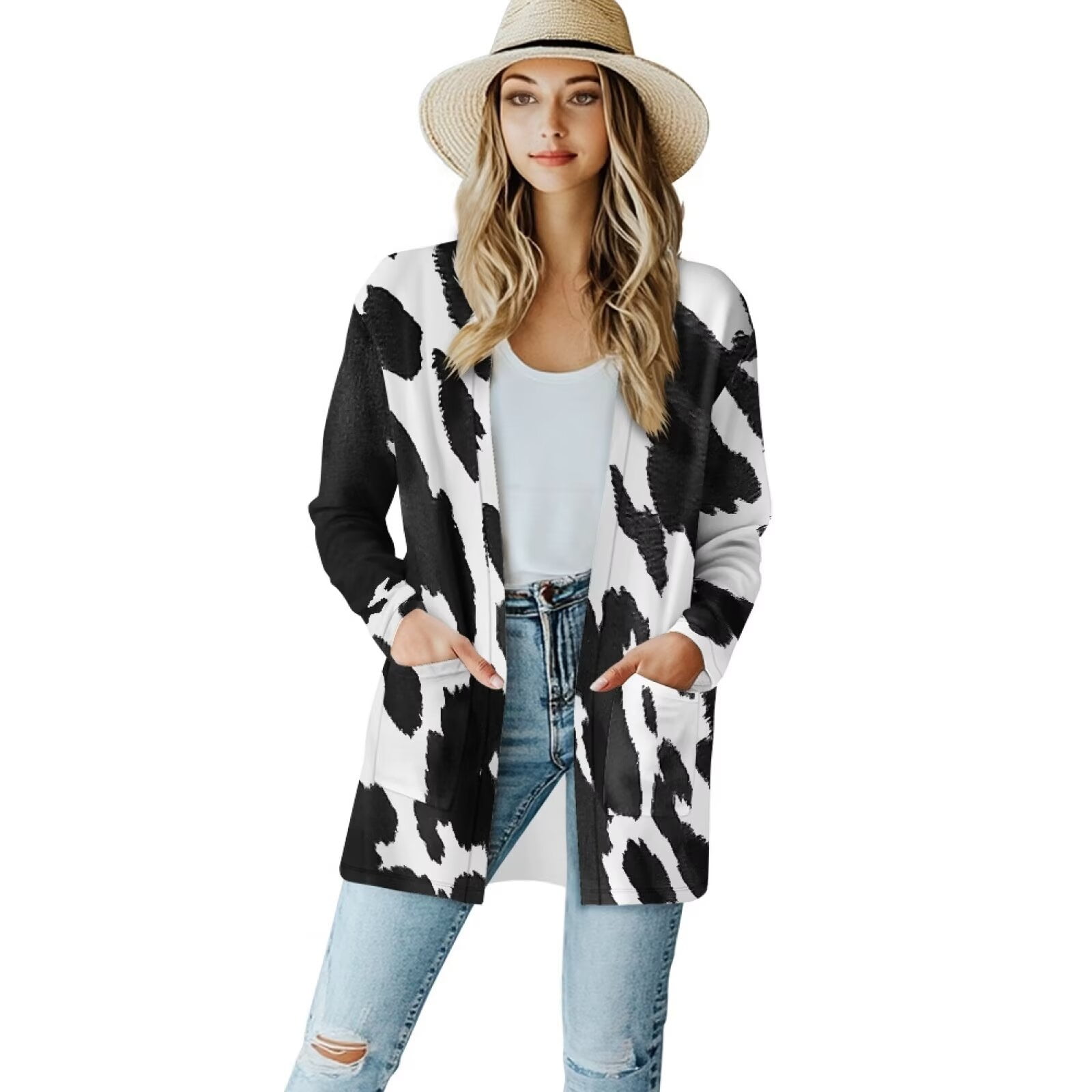 Garronmavis Womens Lightweight Cardigan Sweater Long Sleeve Open Front ...