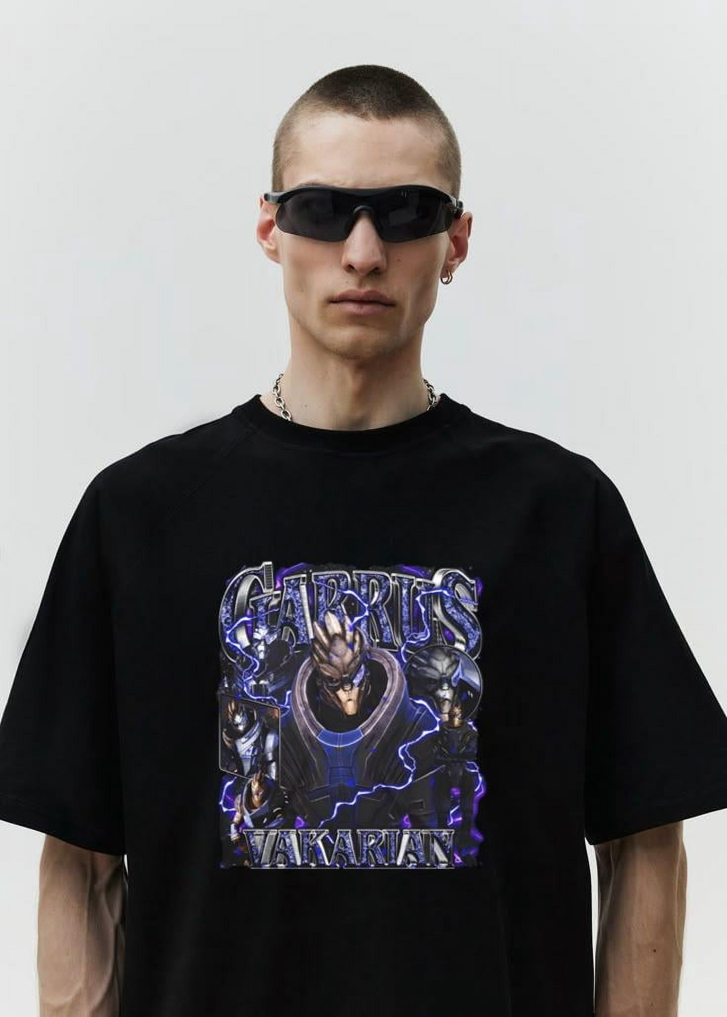 Garrus Vakarian Mass Effect Character Sci-Fi Game Alien T-Shirt Fan ...