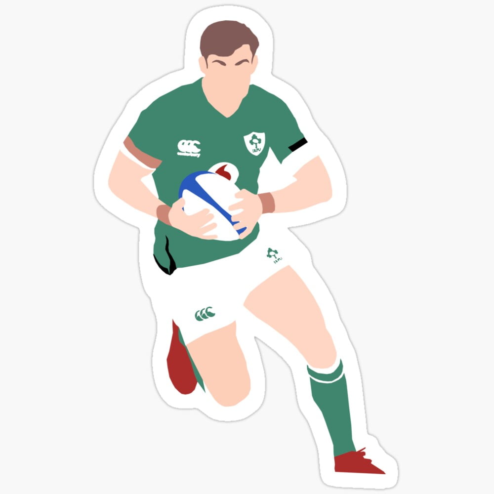 Garry Ringrose Ireland Rugby Sticker Phone Decal Water Bottle Stickers ...