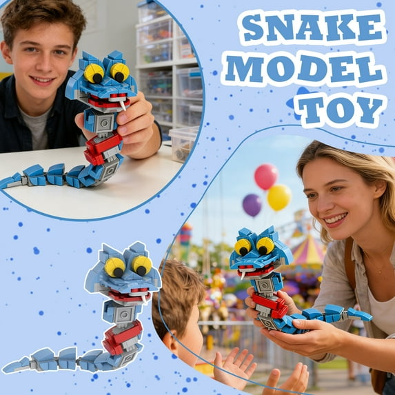 Garry Snake Block Character Toy - Zootopia 2 Movie Themed Building Set ...